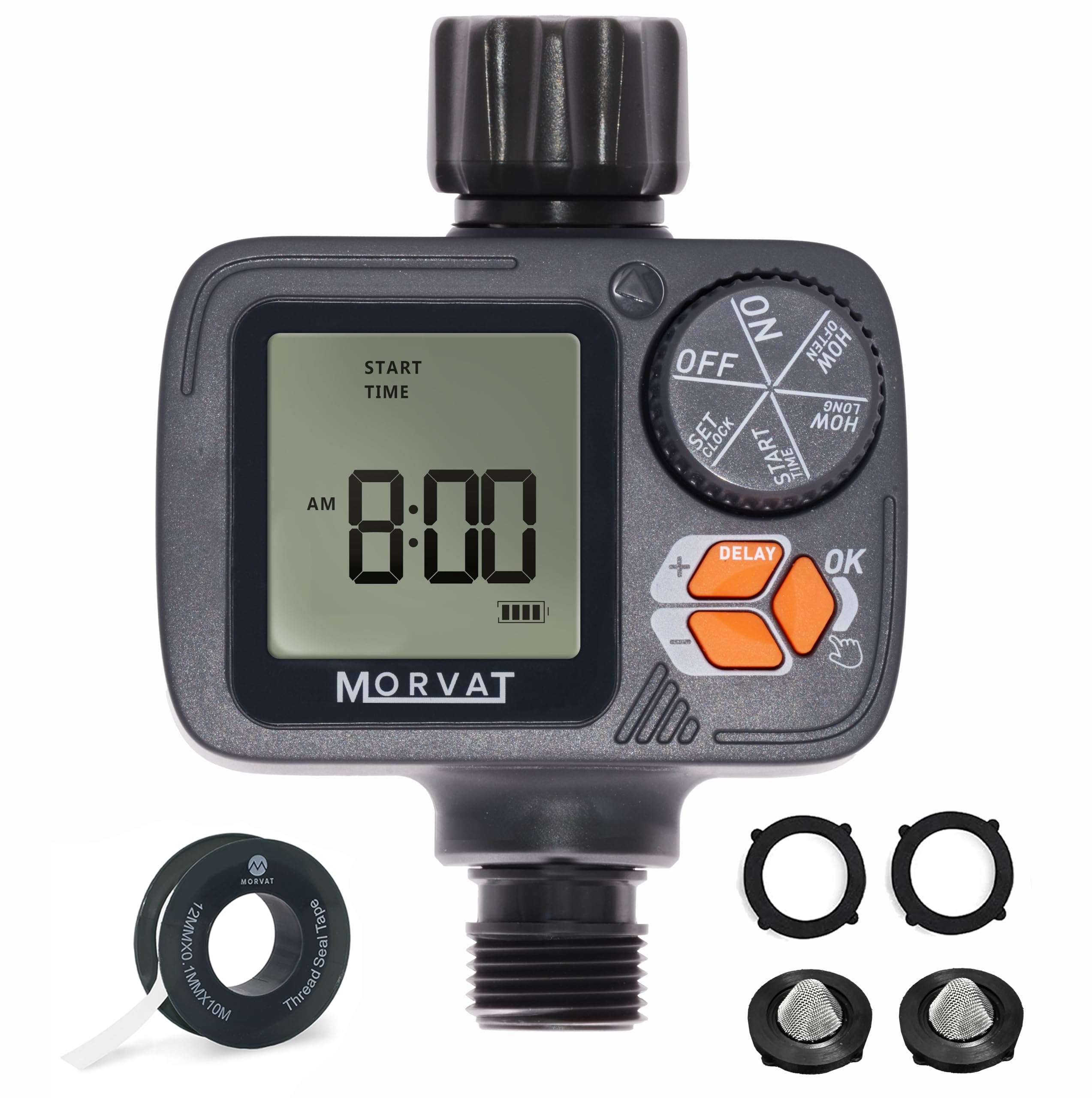 Amazon.com: Morvat Sprinkler Timer Outdoor, Garden Hose Faucet Water ...