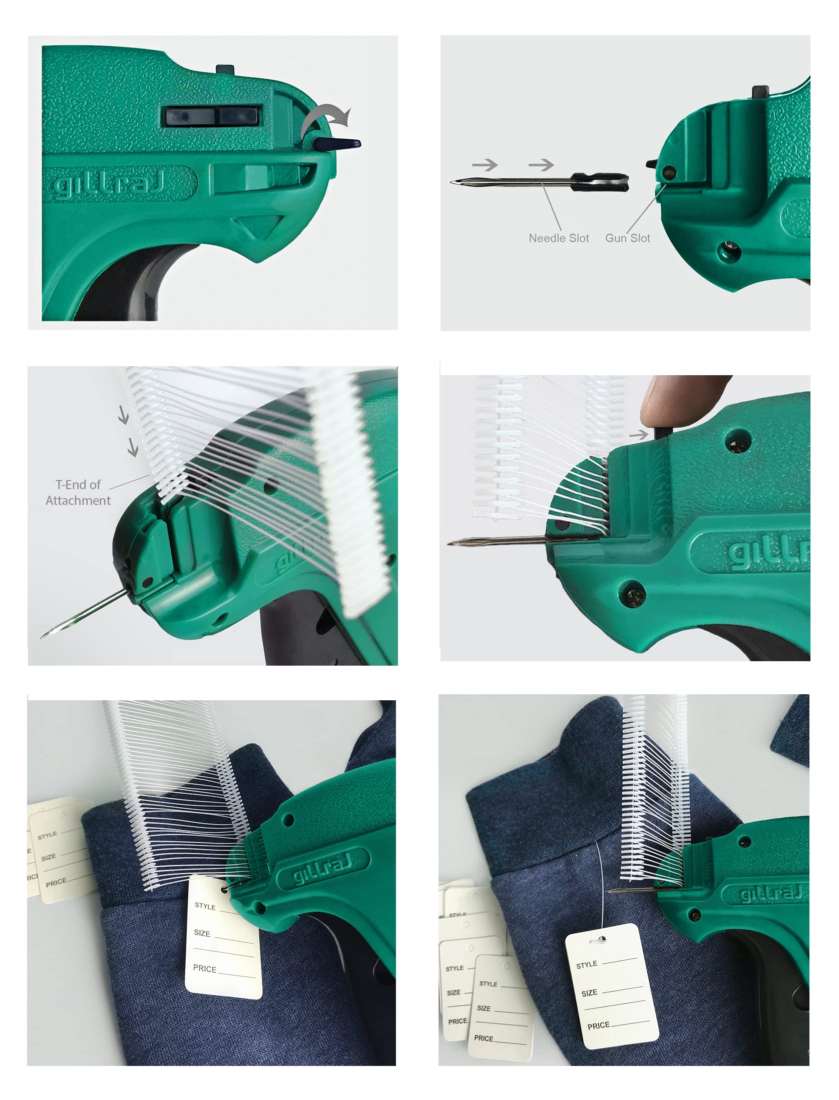 Buy Gillraj Milan Clothes Tagging Gun with 5000 2in Standard Tags ...