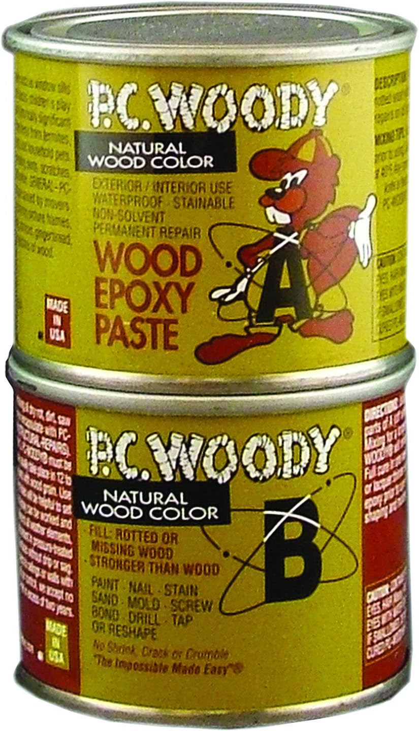 Amazon.com: PC-Woody Tan Two Part Wood Epoxy Paste 12 oz - Total Qty: 1 ...