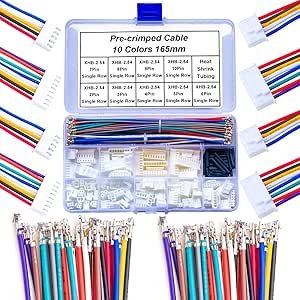Amazon.com: Tcenofoxy JST Molex 2.54mm Cable Connector Assortment Kit, Compatible with JST XHS ...