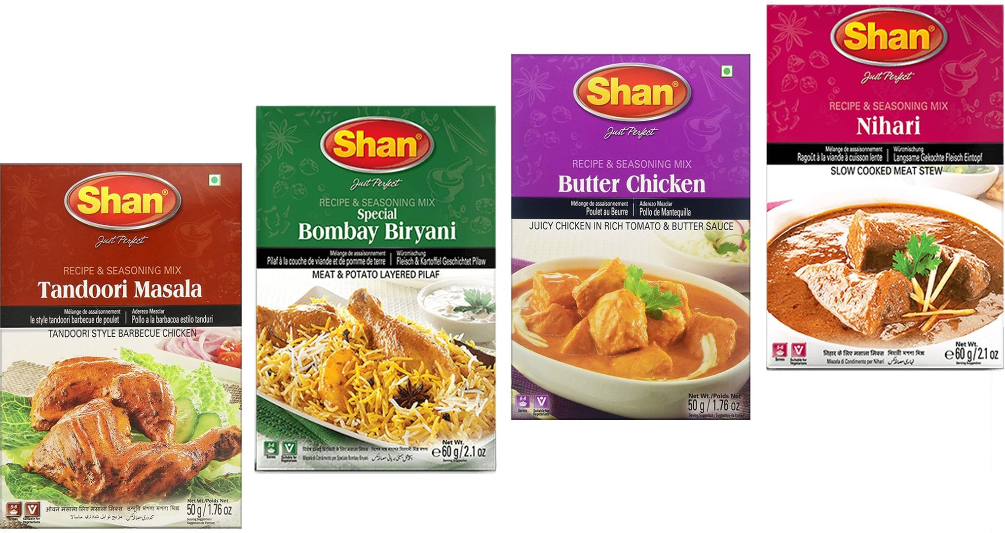 Amazon.com : Shan - Spice Mix Combo #5 (Chicken Masala, Karahi, Daal ...