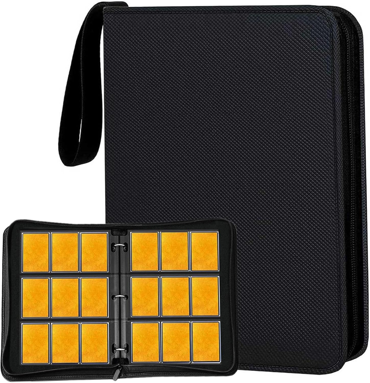 Amazon.com: Card Binder 9 Pocket Premium Zipper Trading Card Album 720 ...