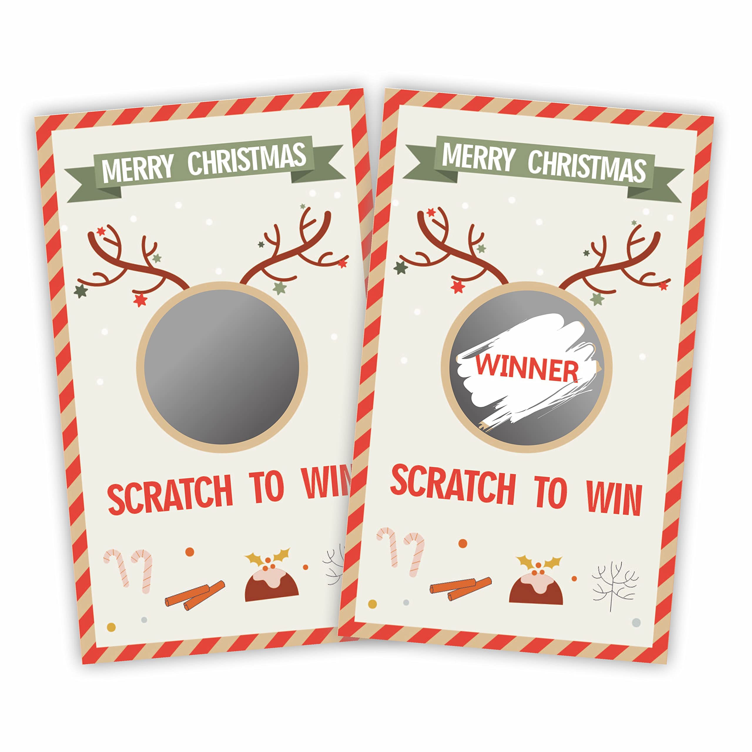 Amazon.com : DYIRBIIY Christmas Scratch off Game Cards, Christmas Party ...