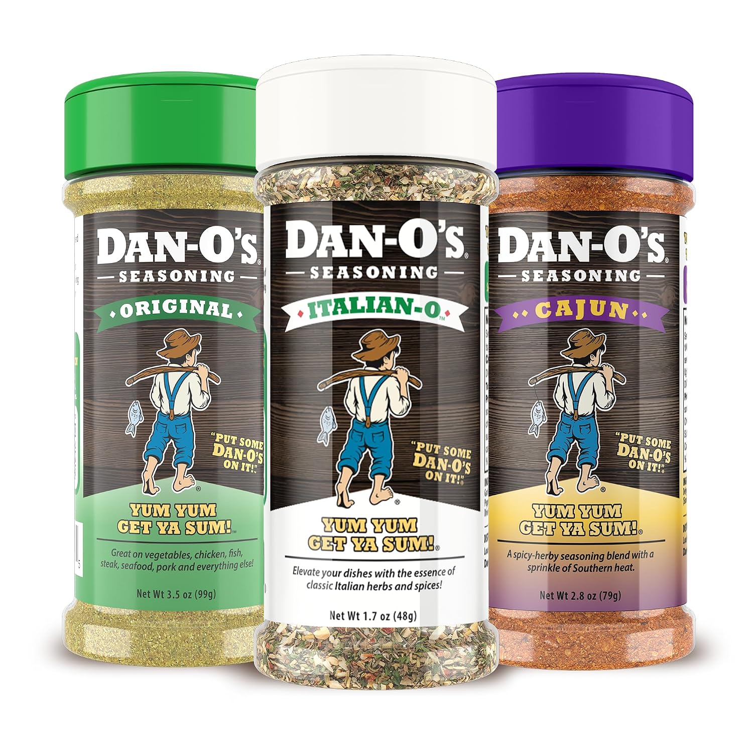 Amazon.com : Dan-O's 3 Bottle Seasoning Set, Small Bottles, 3 Pack ...