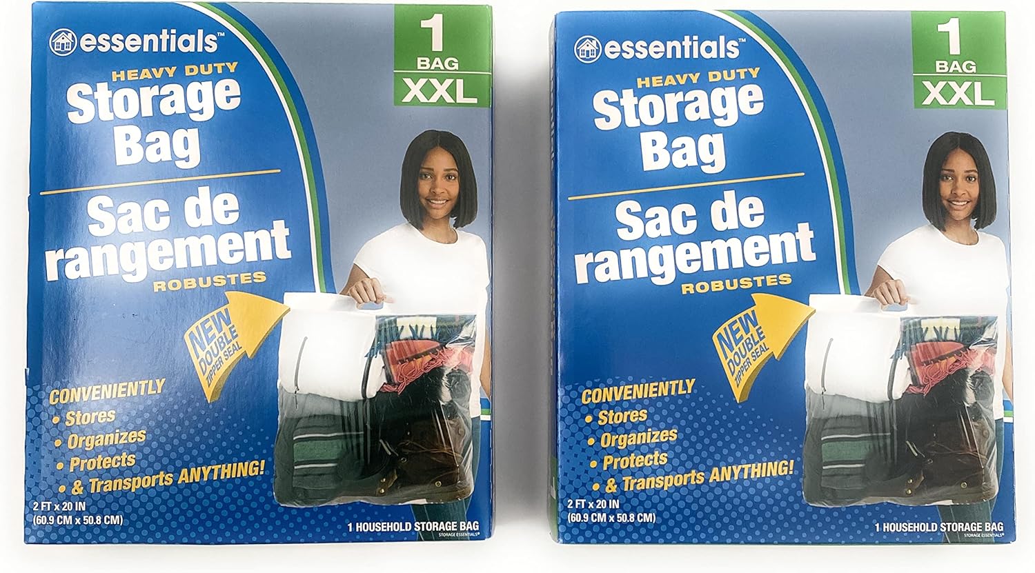 Amazon.com: Essentials Heavy Duty Storage Bags XXL 2 Pack Space Saver ...