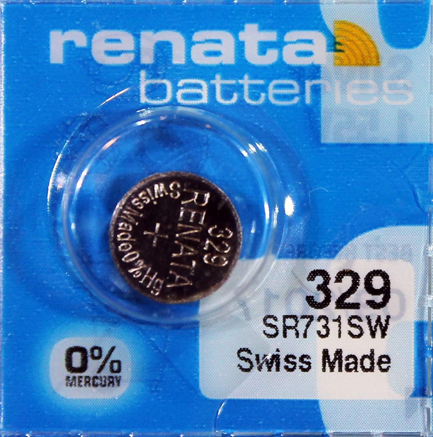 Amazon.com: Renata 329 Watch Battery Pack of 10 : Health & Household