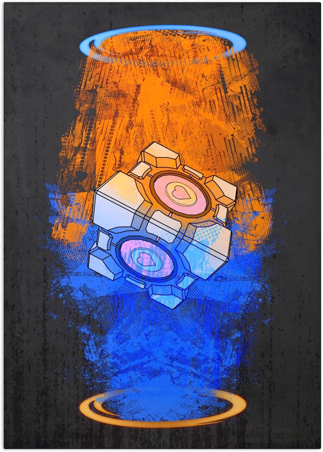 Amazon.com: Displate Official Portal Game Metal Poster Magnetic ...