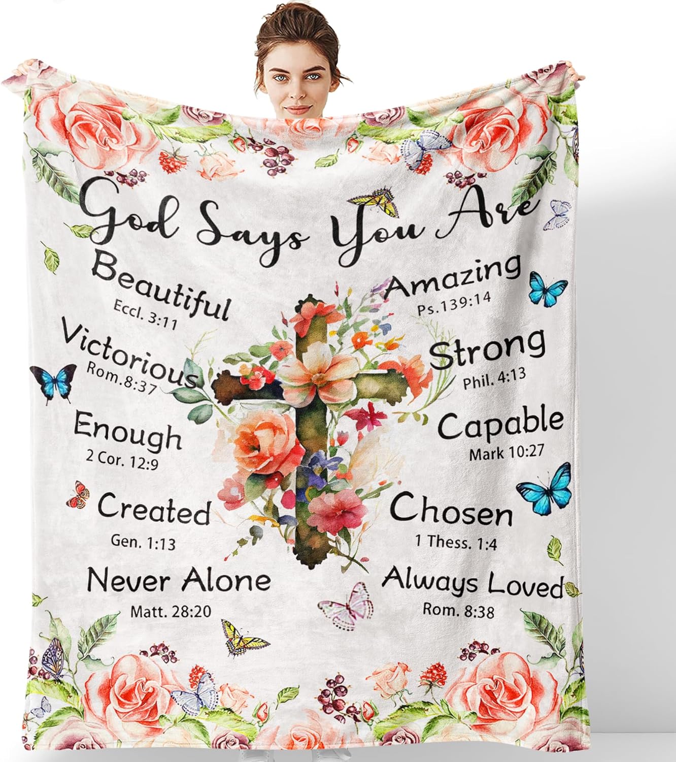 Amazon.com: AOOCHUSS Christian Gifts for Women Blanket, 60"x50 ...
