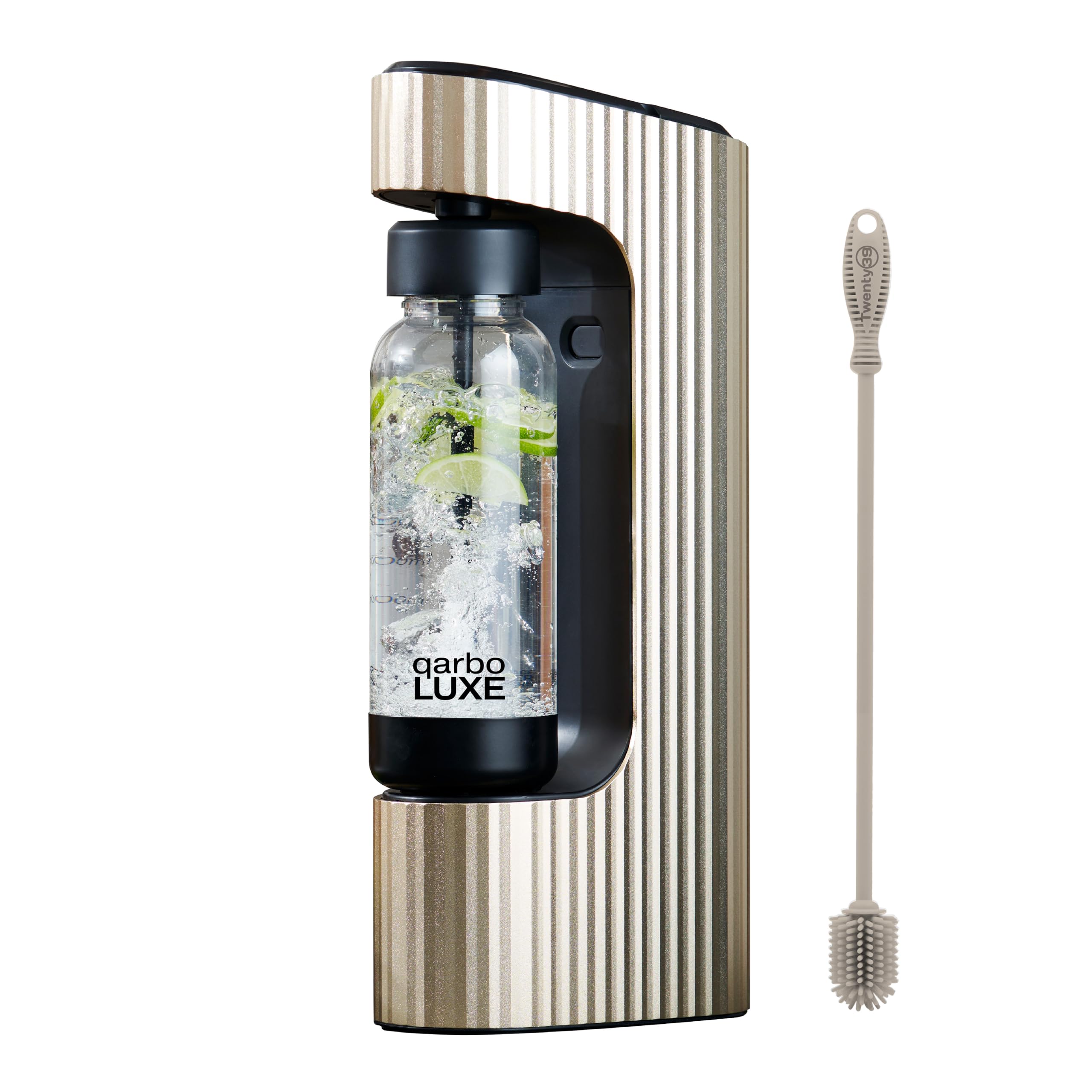 Amazon.com: Twenty39 qarbo LUXE Premium Metal Sparkling Water Maker Machine - Soda Beverage ...