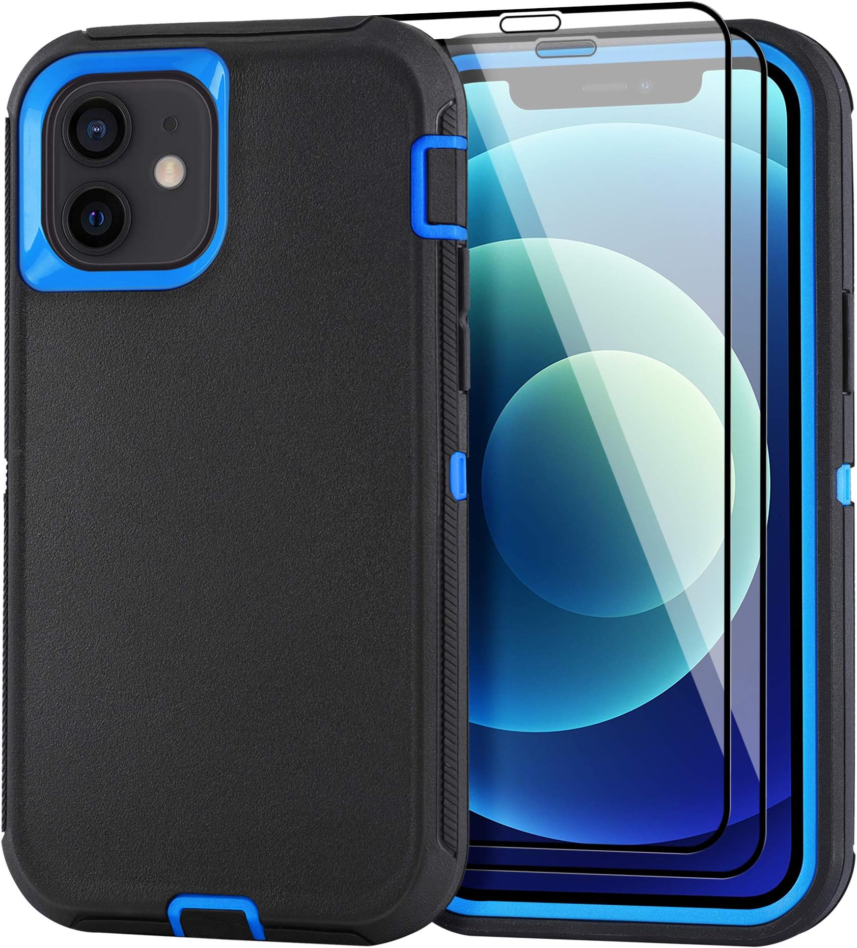 Amazon.com: AICase for iPhone 12/iPhone 12 Pro Case,Heavy Duty Drop ...