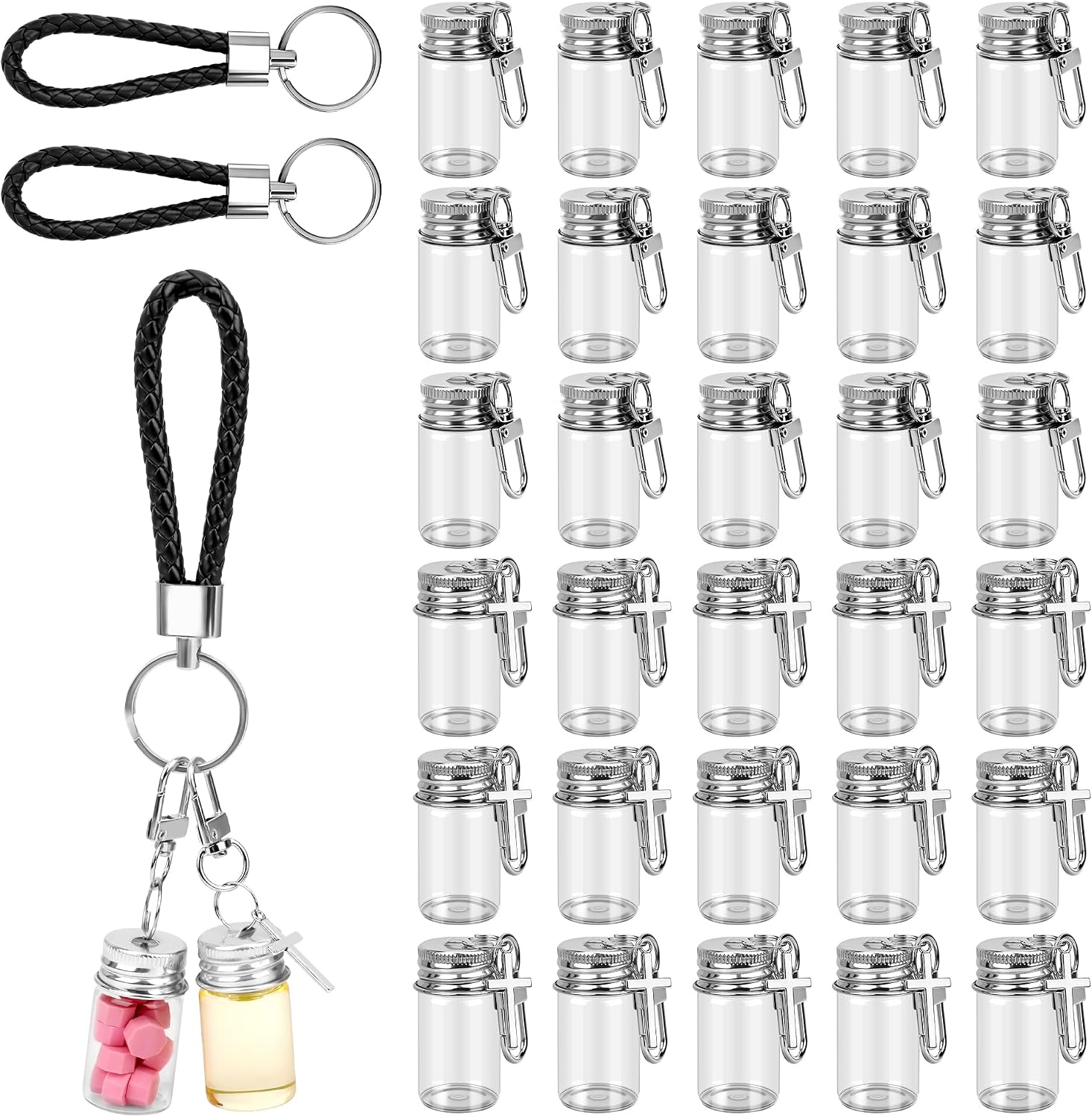 Amazon.com: Catcan 32Pcs 7ml Mini Spice Keychain Bottles for Seasoning ...