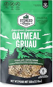 Stoked Oats Stone Age Oatmeal 500g : Amazon.ca: Grocery & Gourmet Food