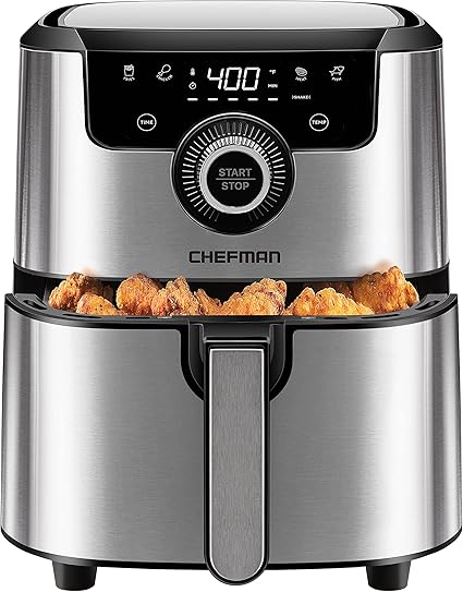Amazon.com: CHEFMAN Air Fryer Healthy Cooking, 4.5 Qt,User Friendly and ...