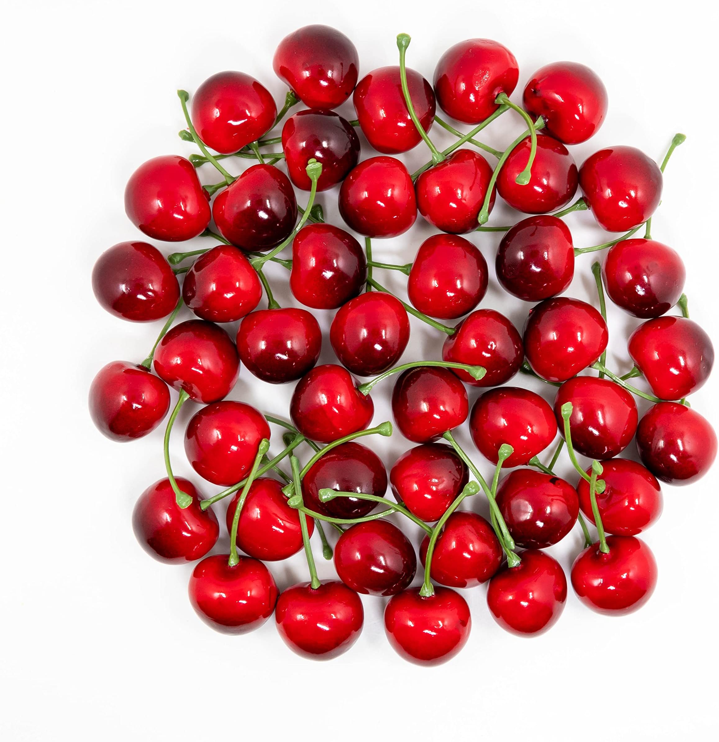 Amazon.com: 90Pcs Fake Mini Cherries, Artificial Faux Cherries Red and ...