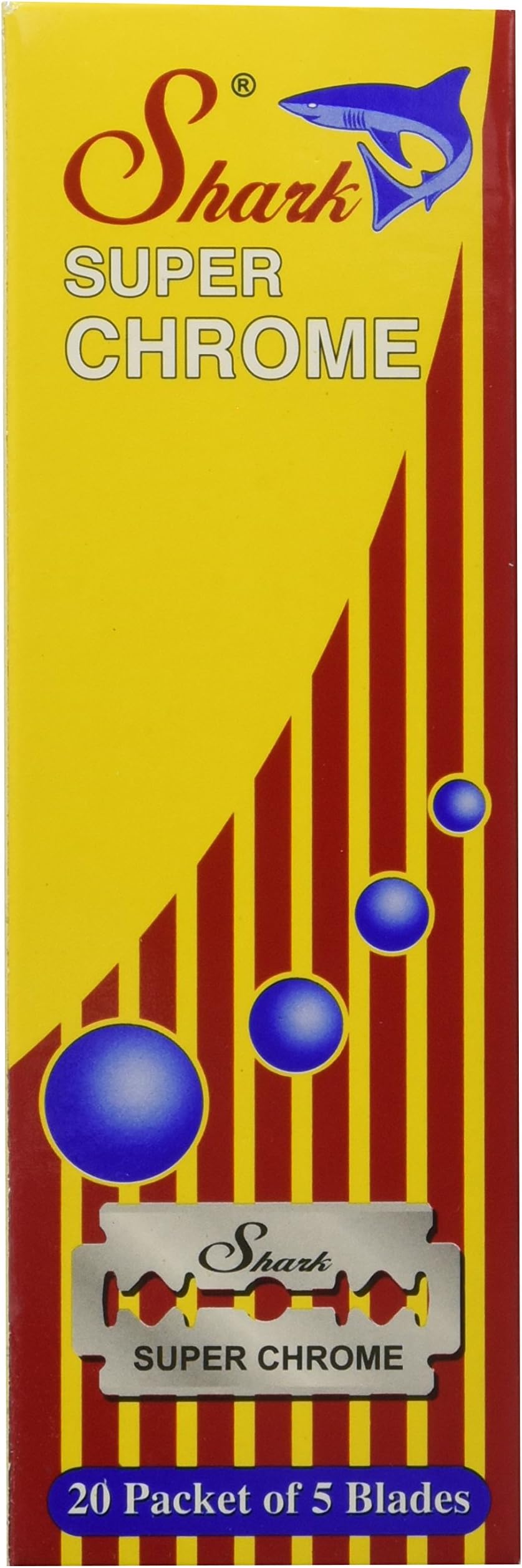 Amazon.com: Shark Double Edge Safety Razor Blades, Super Chrome, 100 ...