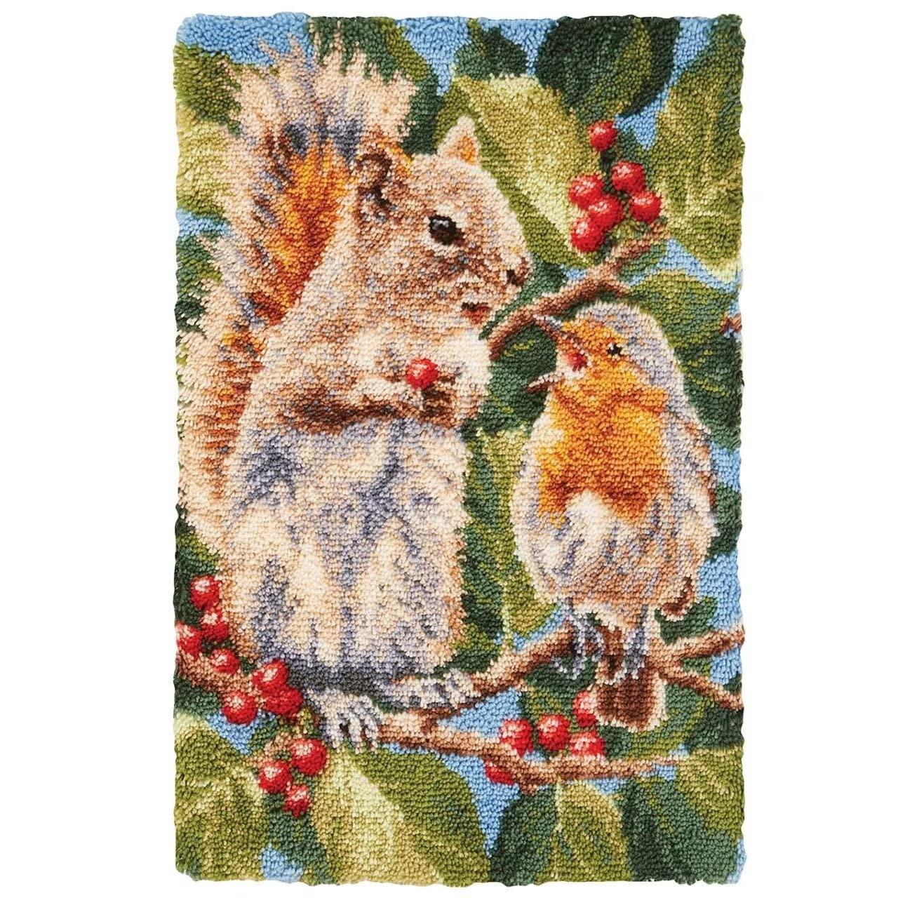 Latch Hook Rug Kits, DIY Latch Hook Rug, Home Carpet Rug Making Canvas ...