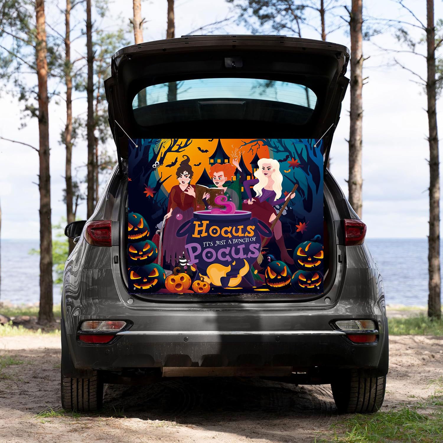 Snapklik.com : Hocus Pocus Witch Sisters Trunk Or Treat Decorations Kit ...