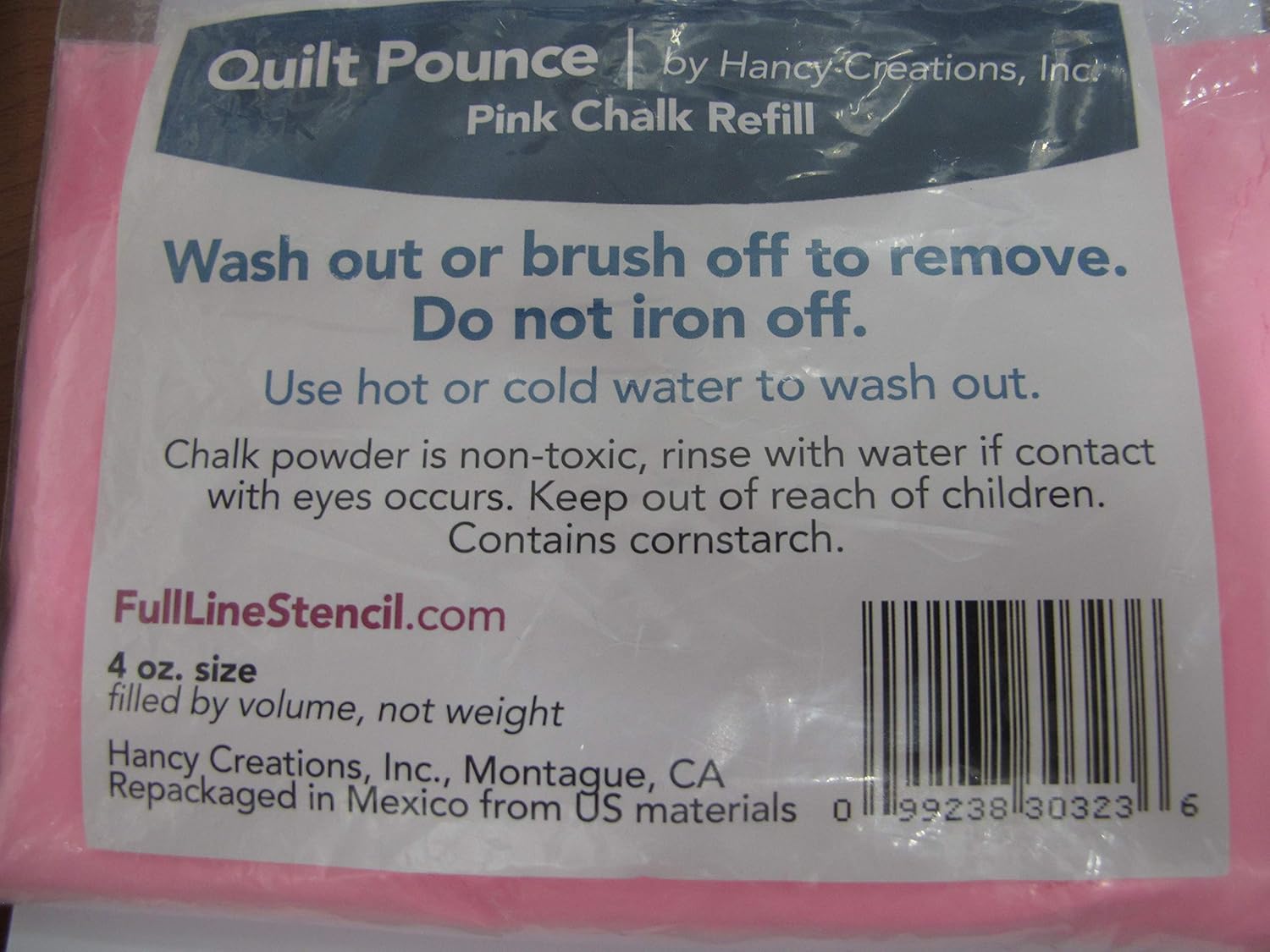 Amazon.com : Hancy Quilt Pounce Chalk Pink Refill, 4 oz (Pink) : Arts ...