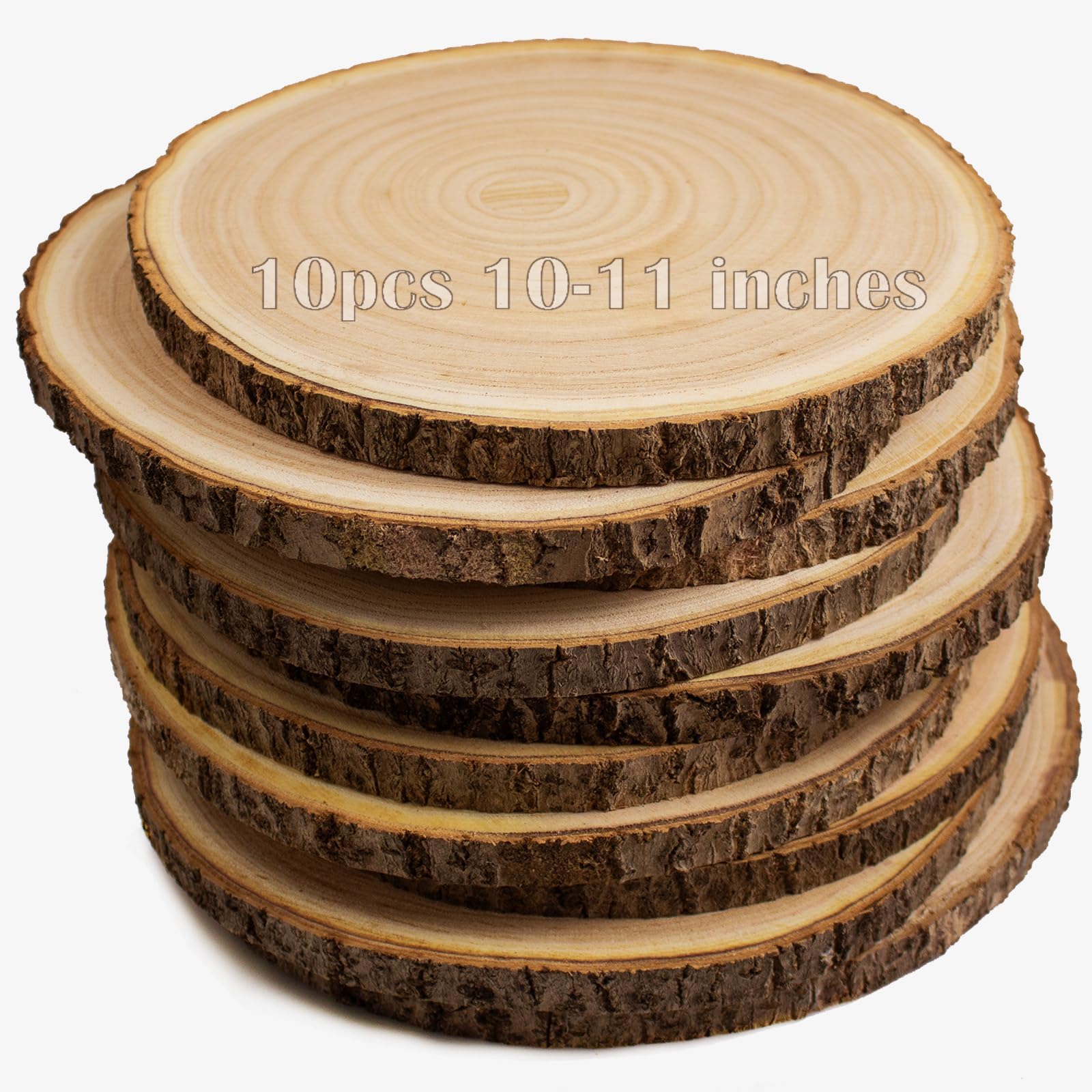 Amazon.com: Set of (10) 11-12 inch Wood Slices for centerpieces! Wood ...