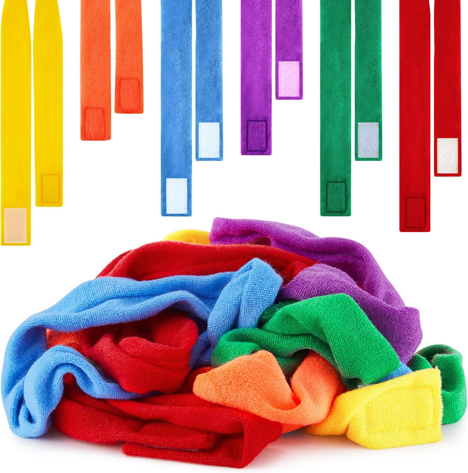 Amazon.com: Henoyso 12 Pcs Chew Necklaces for Sensory Kids Soft Terry ...