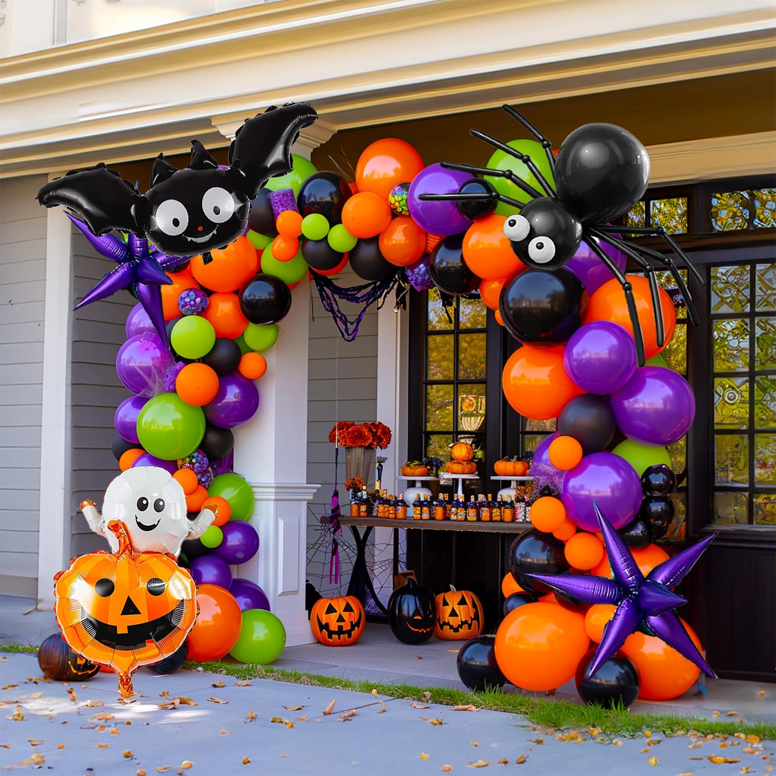 Amazon.com: Halloween Balloon Garland Arch Kit 100+pcs Orange and Black ...