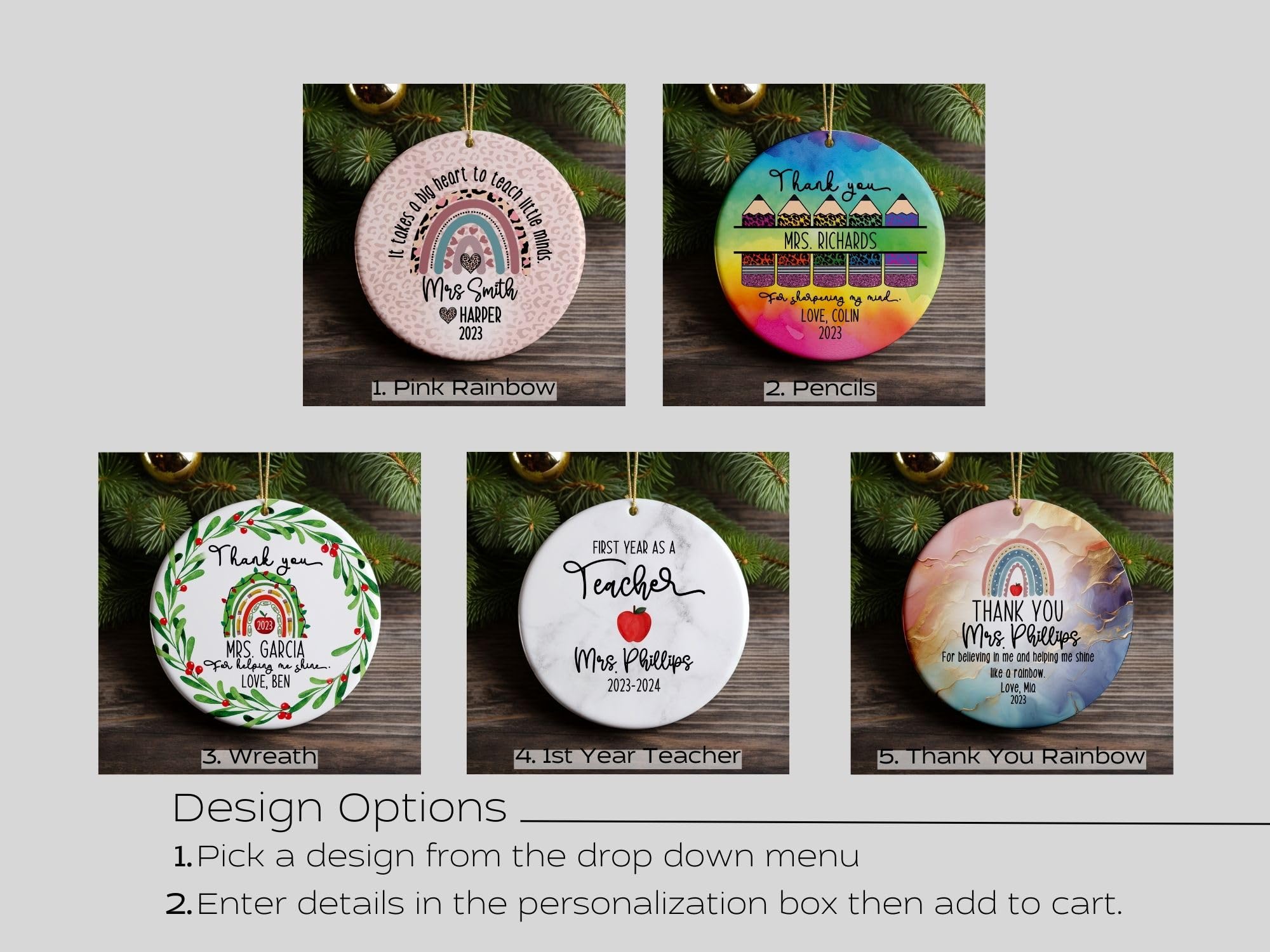 Teaching 1st Year Ornaments Classroom Christmas Tree; Letter To Bring