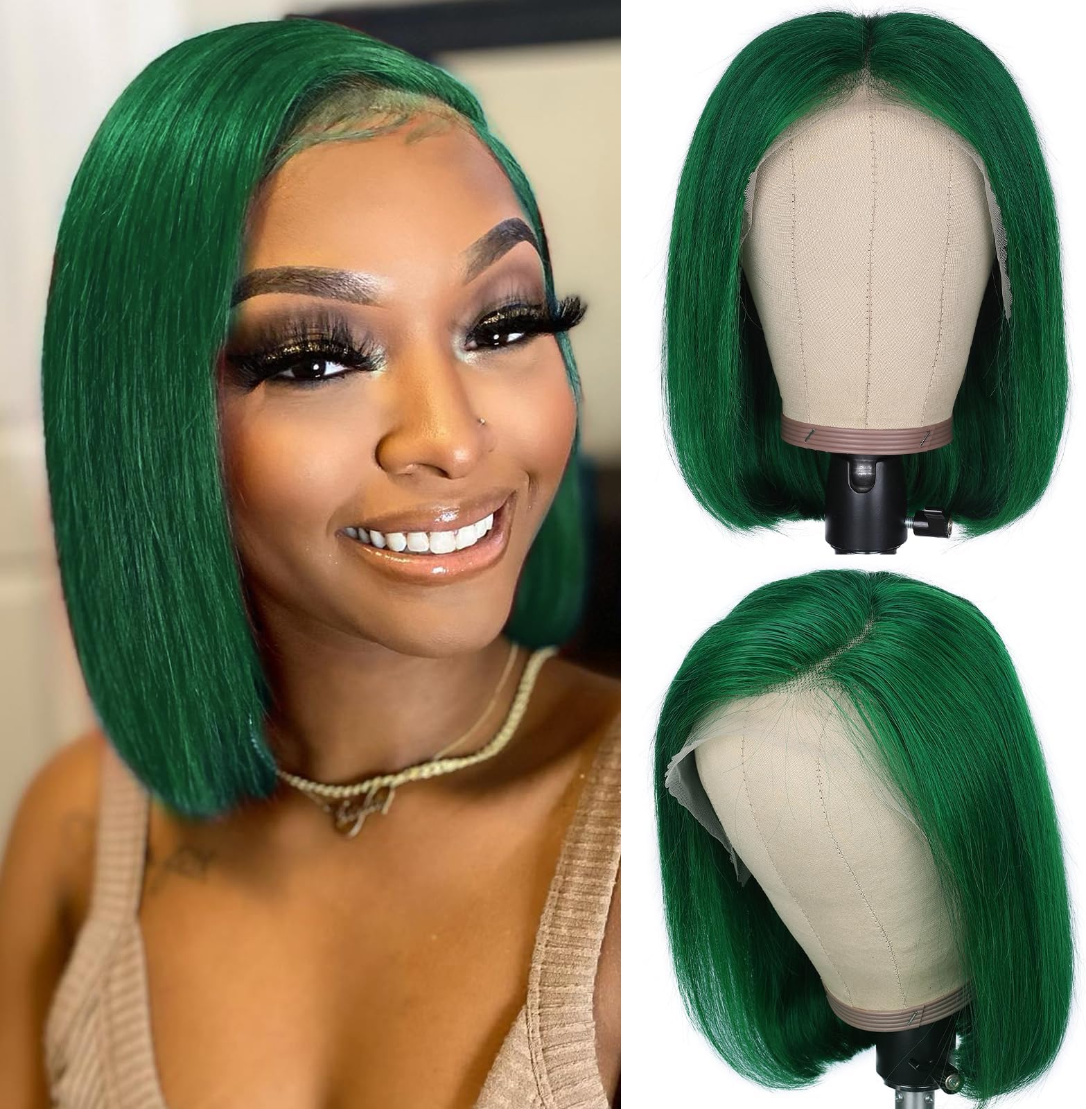 Amazon.com : FAVE Short Body Wave Wig Shoulder Length Synthetic Wig ...