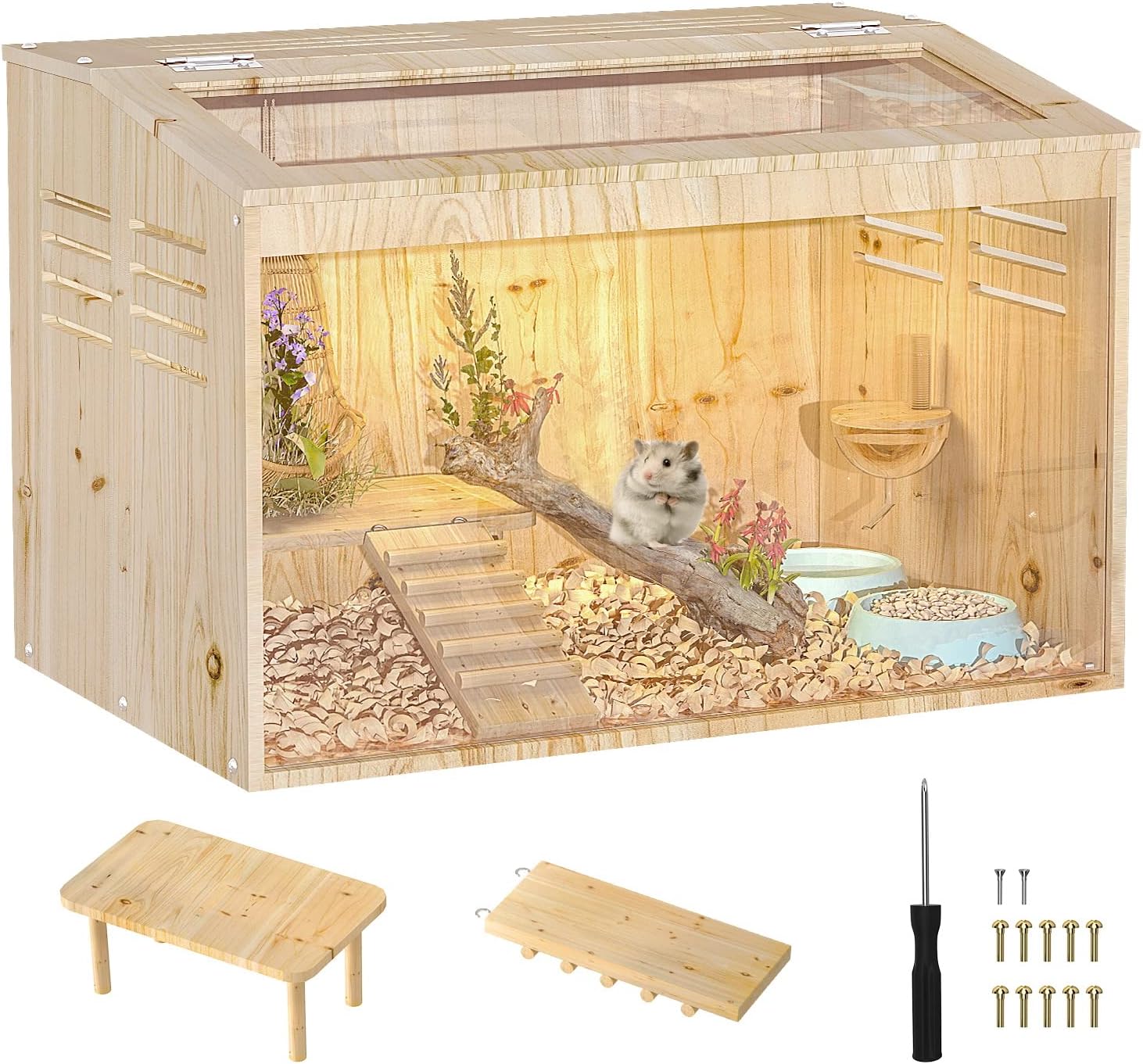 Amazon.com : Large Hamster Cage Small Animal Cage for Hamster's House ...