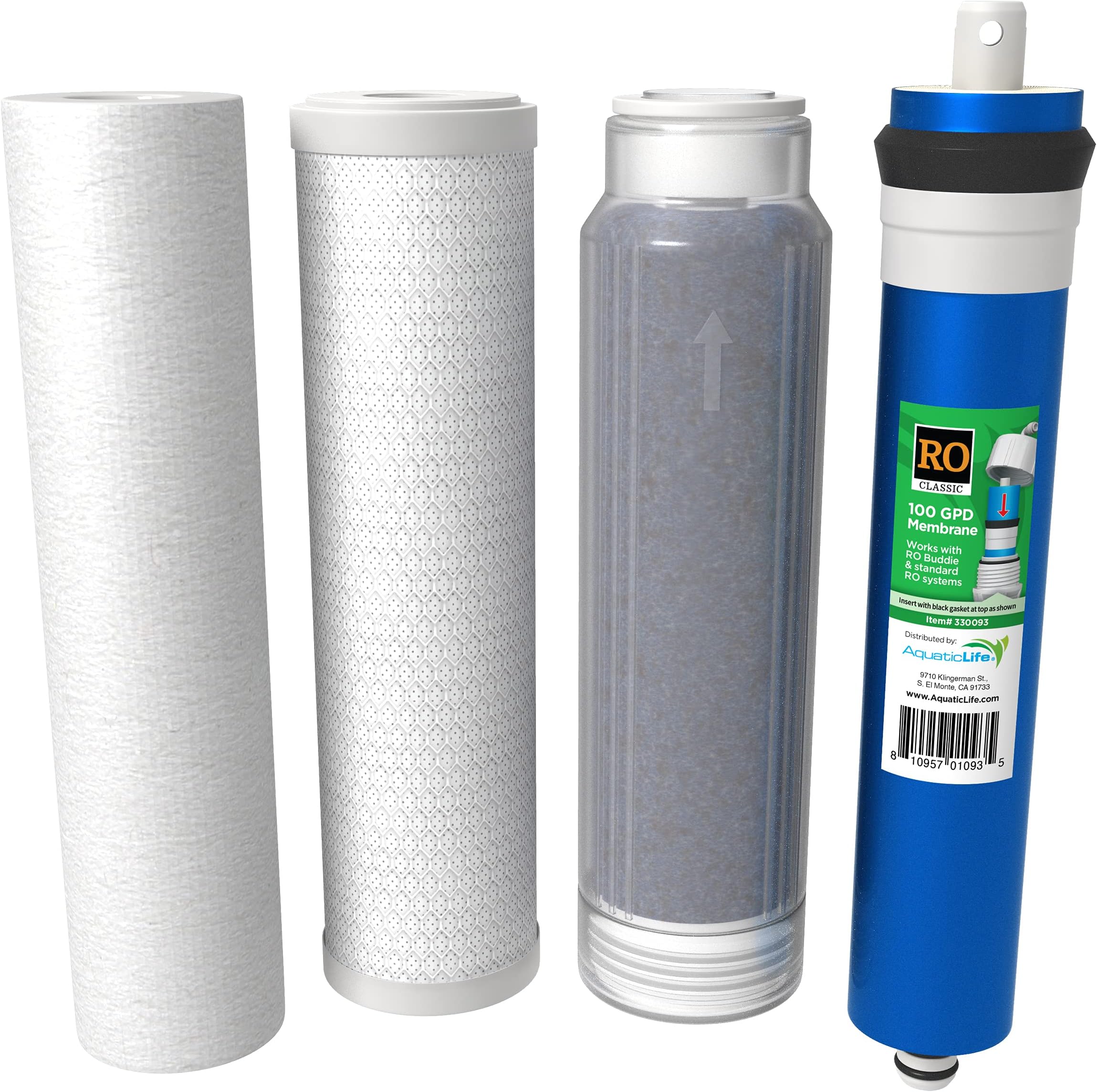 Amazon.com: QCRO Complete Replacement Filter Kit 50 GPD for Pura/Aqua ...