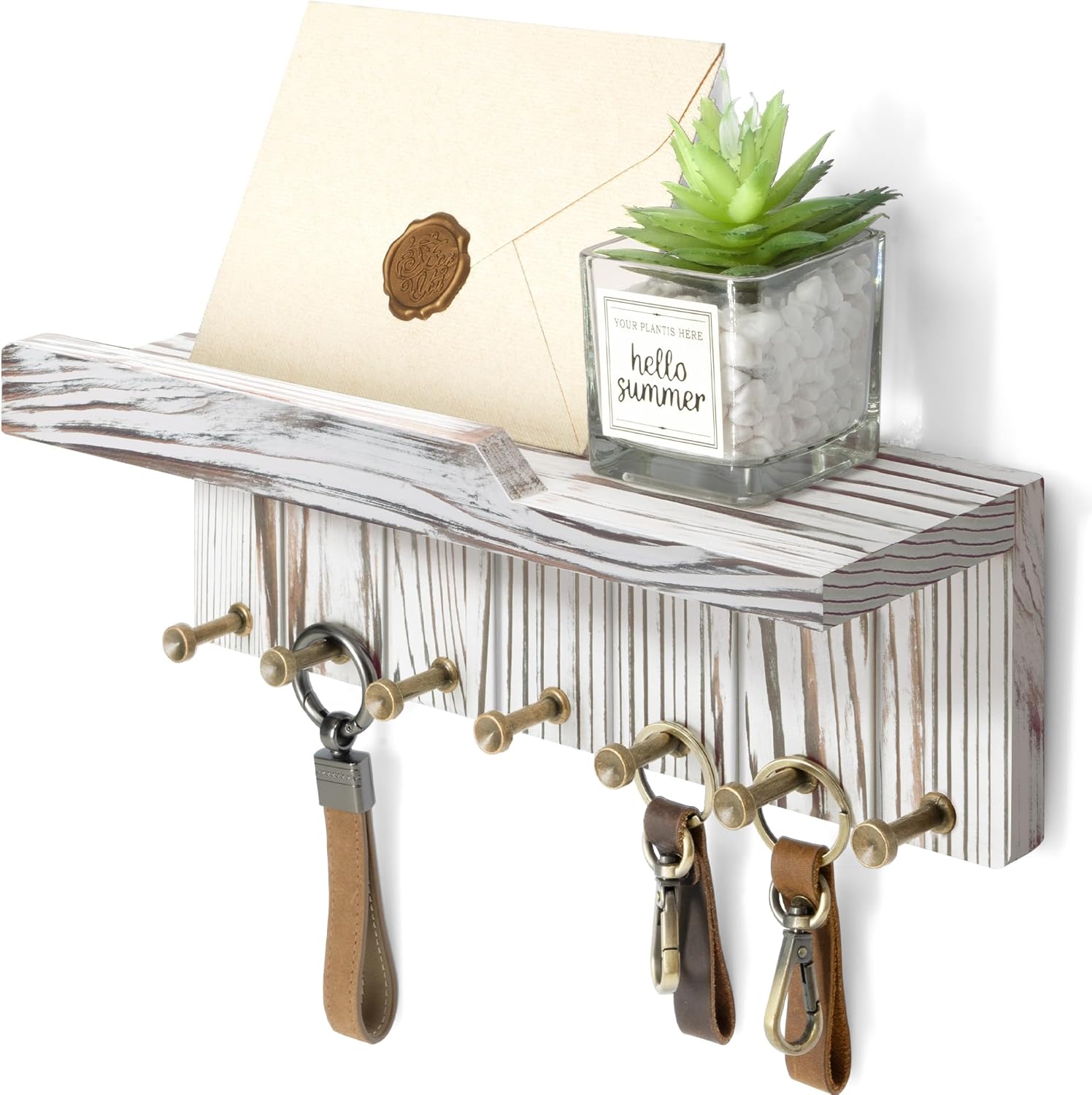 Amazon.com: Rebee Vision Farmhouse Key Holder Wall Mount - Key and Mail ...
