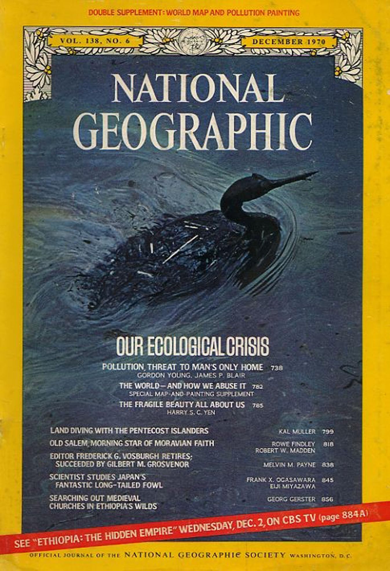 National Geographic Magazine, December 1970: 3 Articles on *Our ...