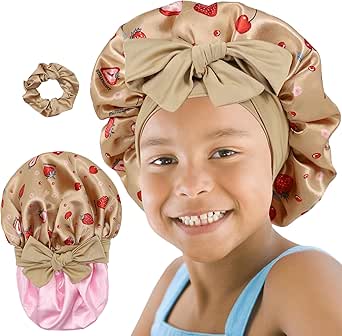 Amazon.com: SAYMRE Kids Bonnet for Girls, Silk Bonnets for Kids Boys ...