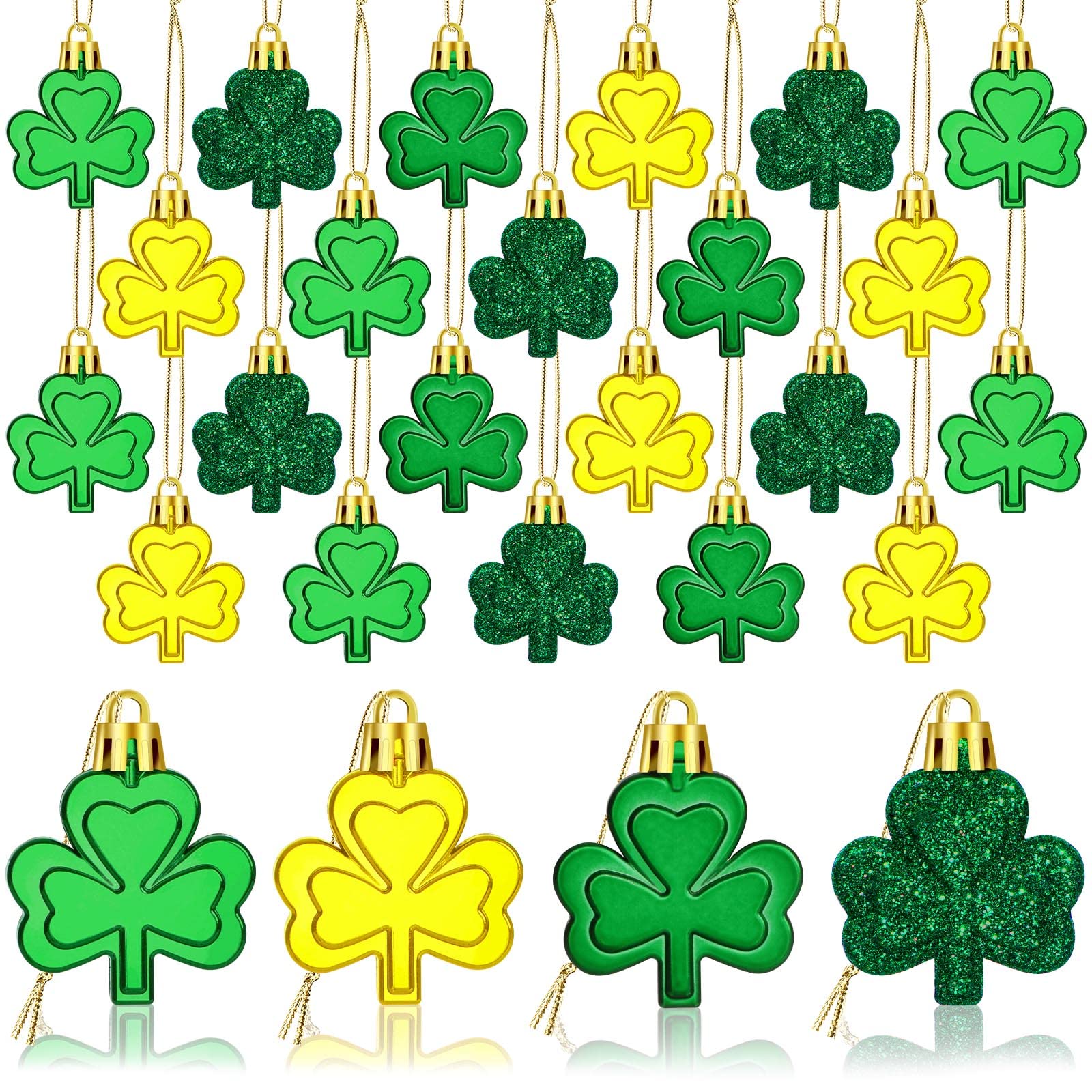 Amazon.com: JULMELON St Patricks Day Decorations, 20Pcs Shamrock ...