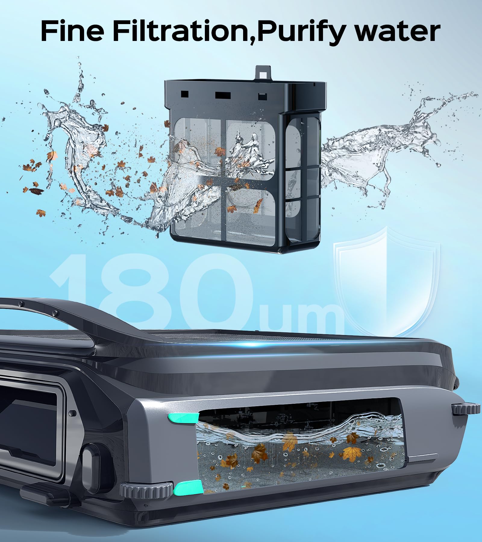 Snapklik.com : WYBOT F1 Solar Powered Automatic Robotic Pool Surface ...