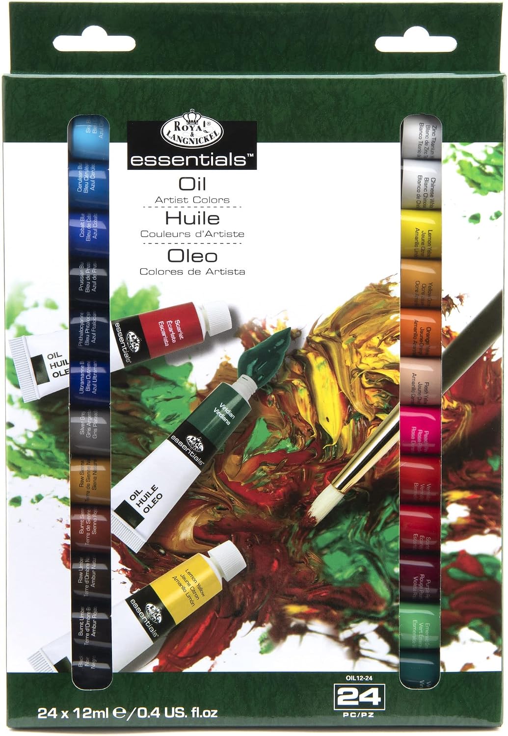 Royal & Langnickel 12ml Oil Painting Colour (Pack of 24) : Amazon.co.uk ...