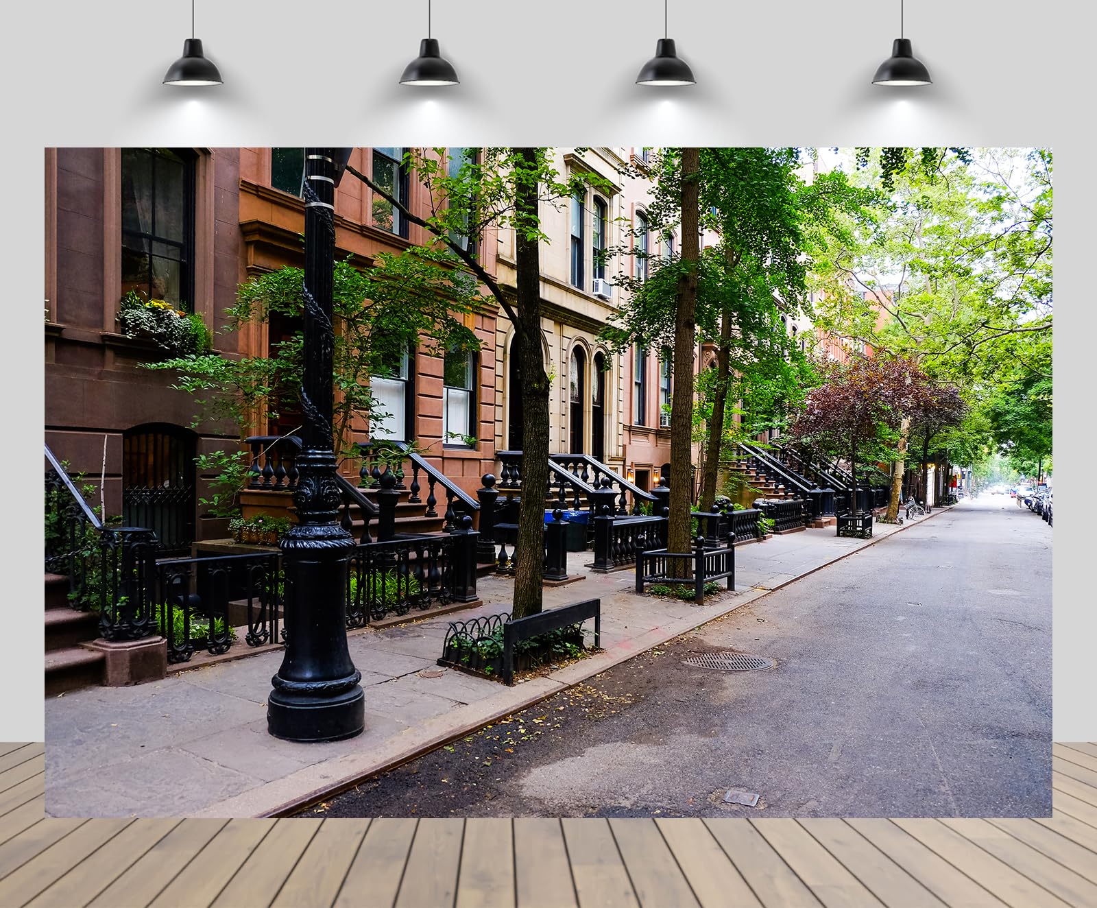 Amazon.com : CHNYWORK 7ftx5ft Manhattan City Street Backdrop New York ...