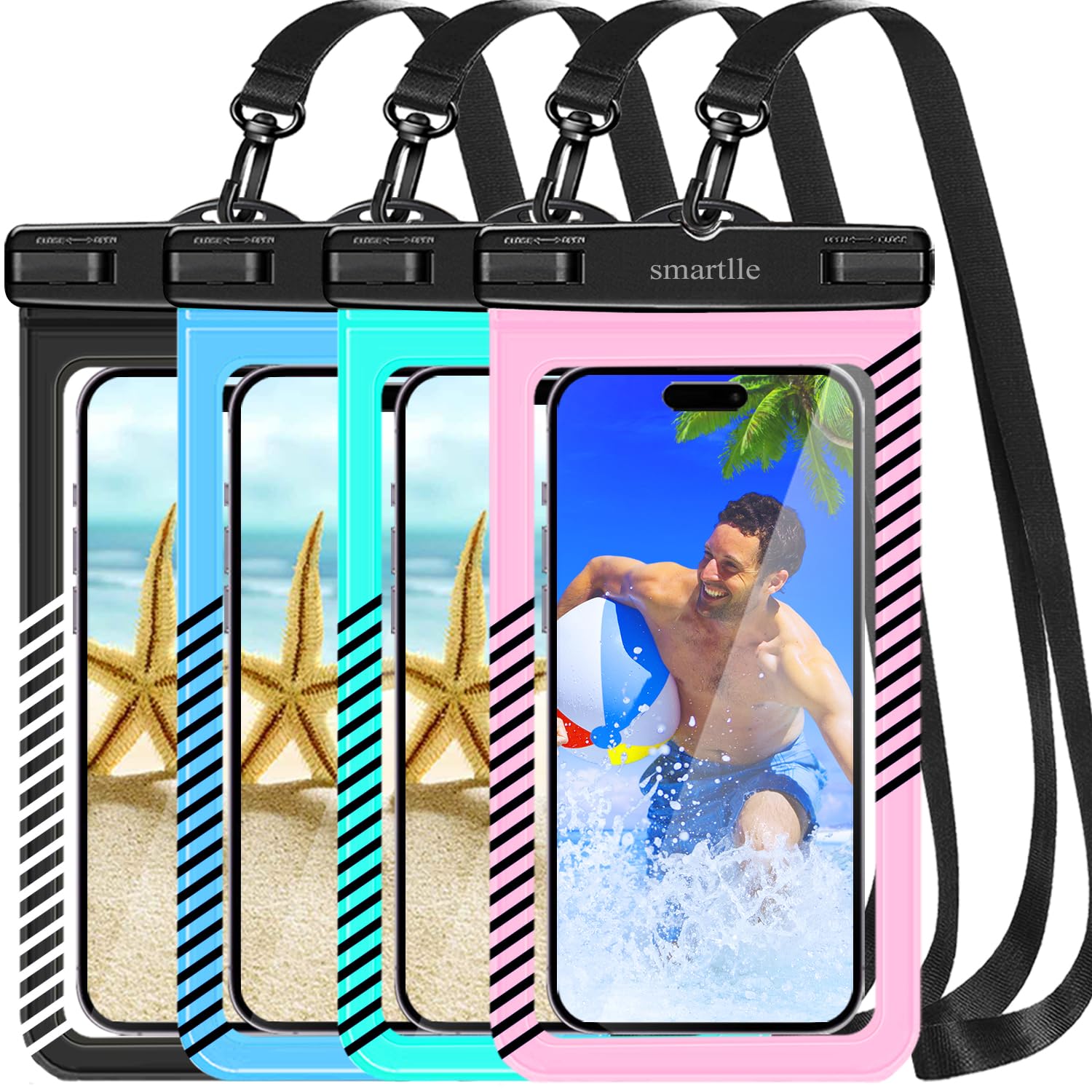 Amazon.com: smartlle Waterproof Phone Pouches Bags Holder, Cell Phone ...