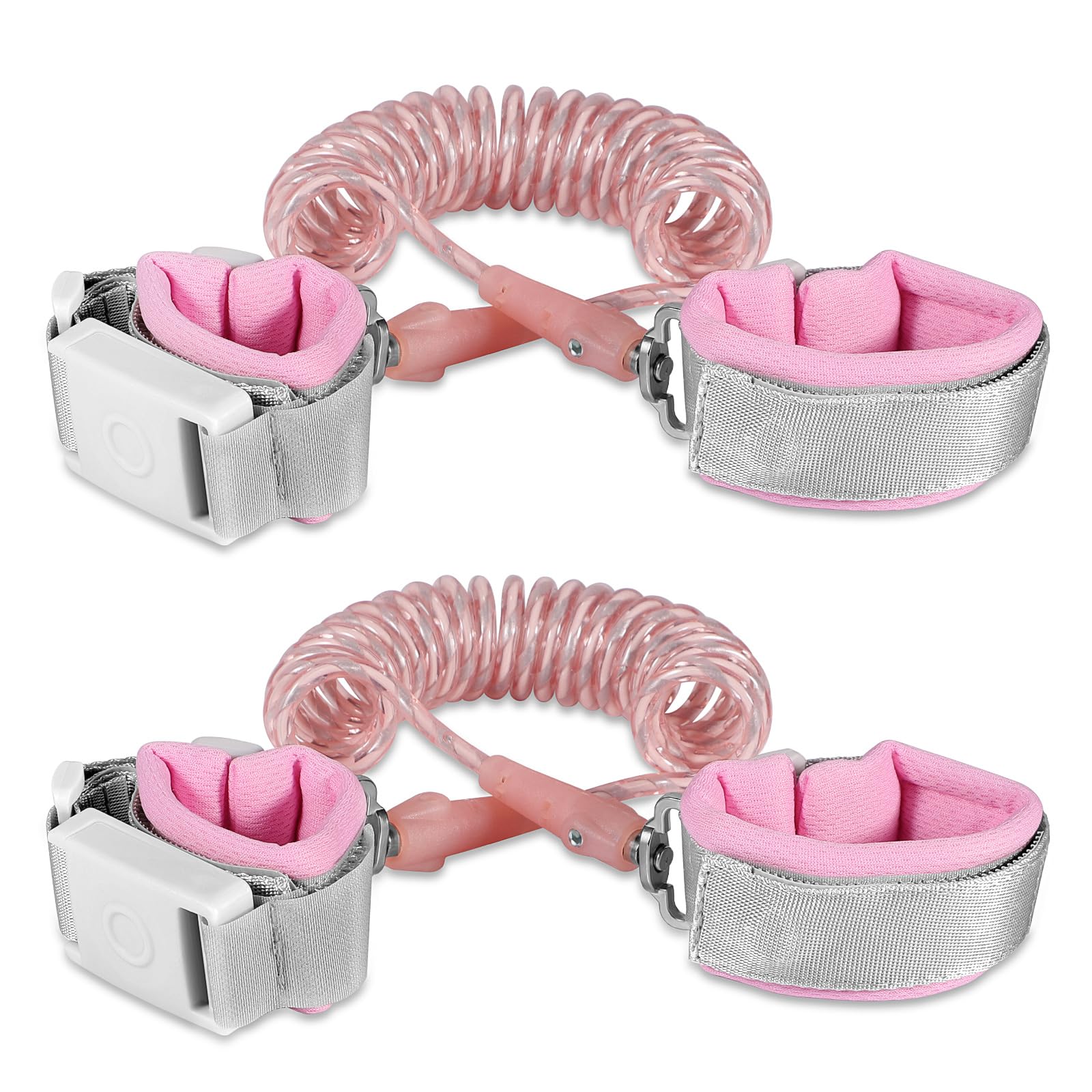 Snapklik.com : Anti Lost Wrist Link For Kids 2 Pack (6.56ft Pink ...