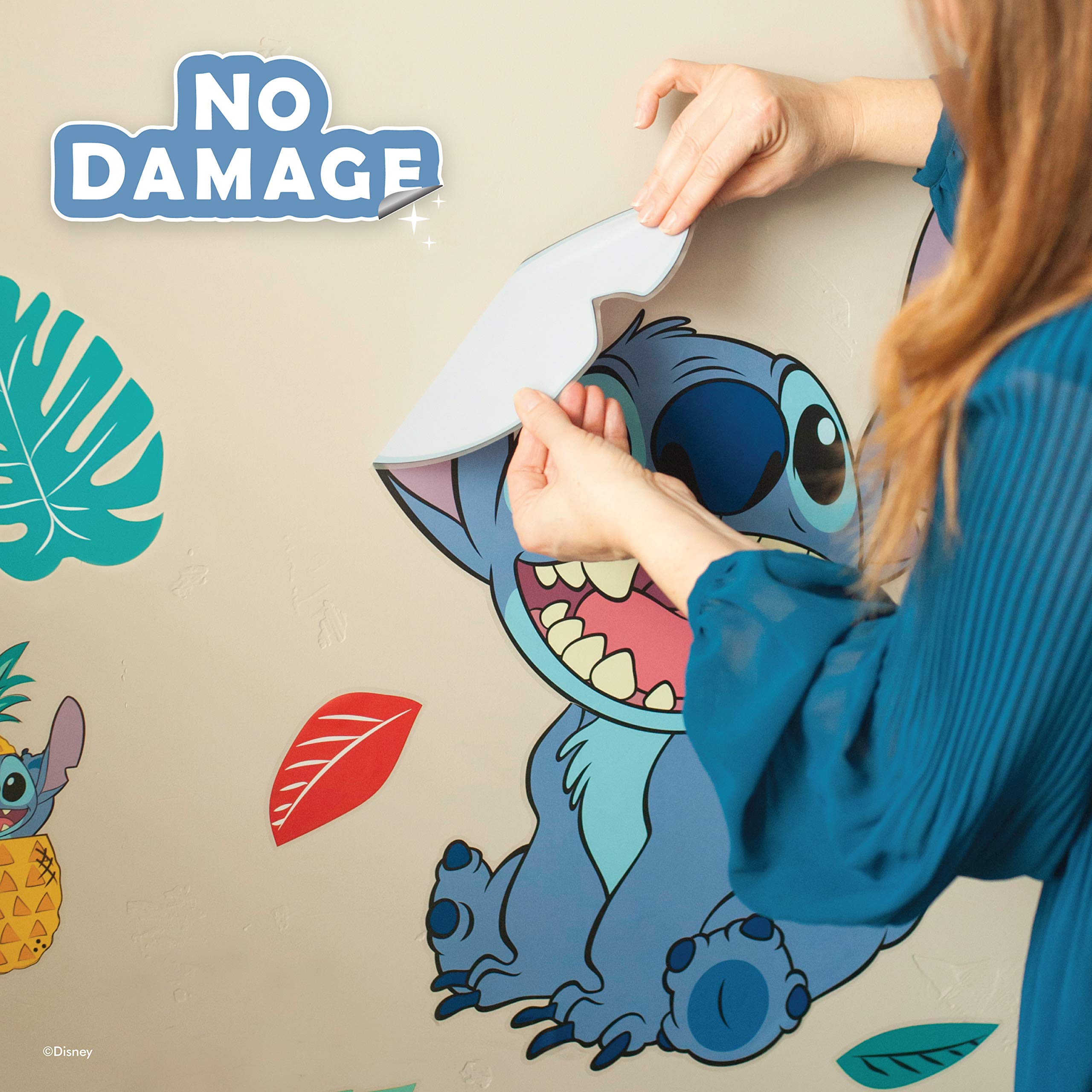 Disney Lilo and Stitch Wall Decals - Stitch Wall Decals with 3D ...