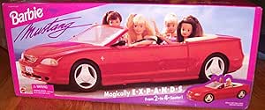 Barbie Ford Mustang Convertible Magically EXPANDS From 2-to-4 Seater ...