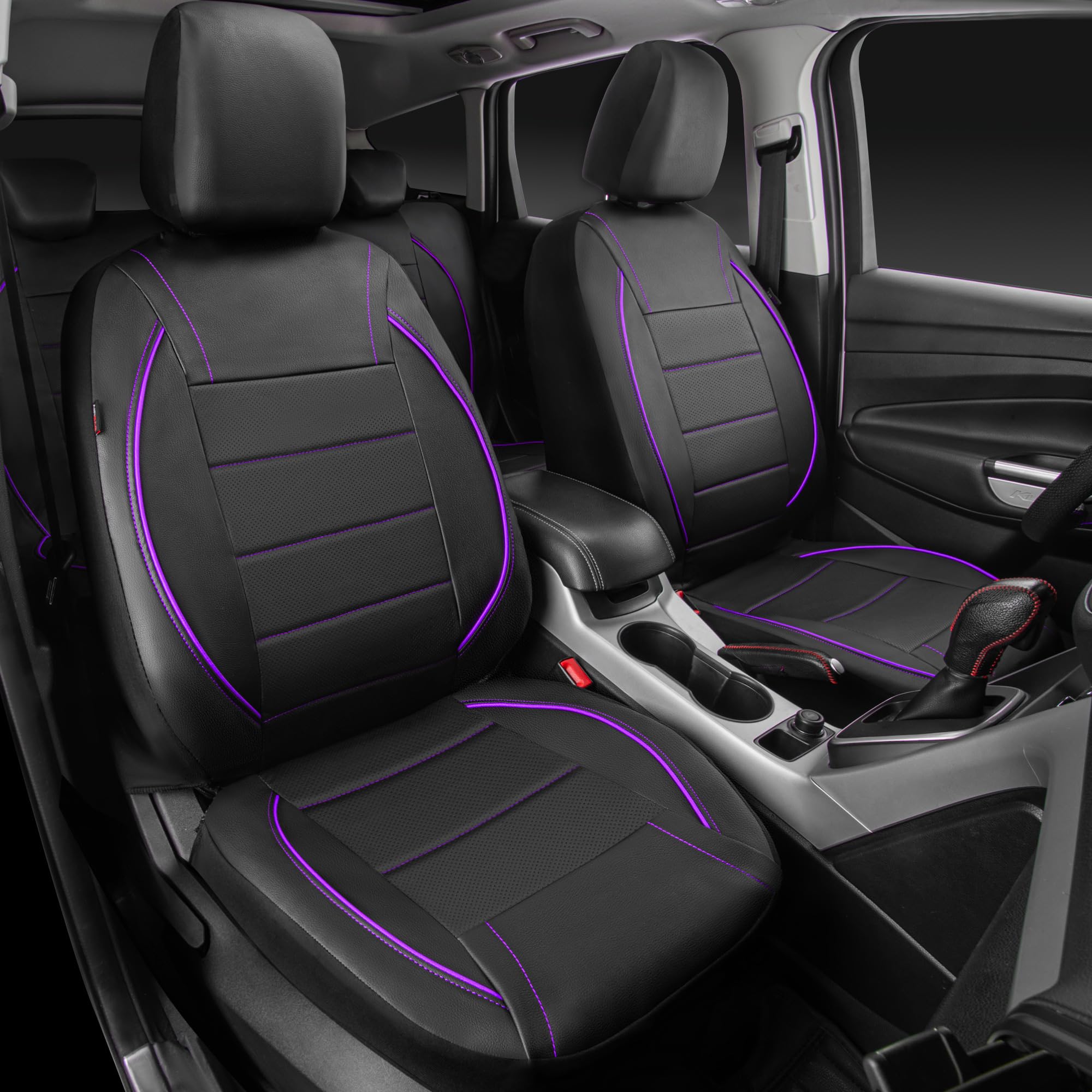 CAR PASS Piping PU Leather Car Seat Cover,Inside Zipper Design and ...