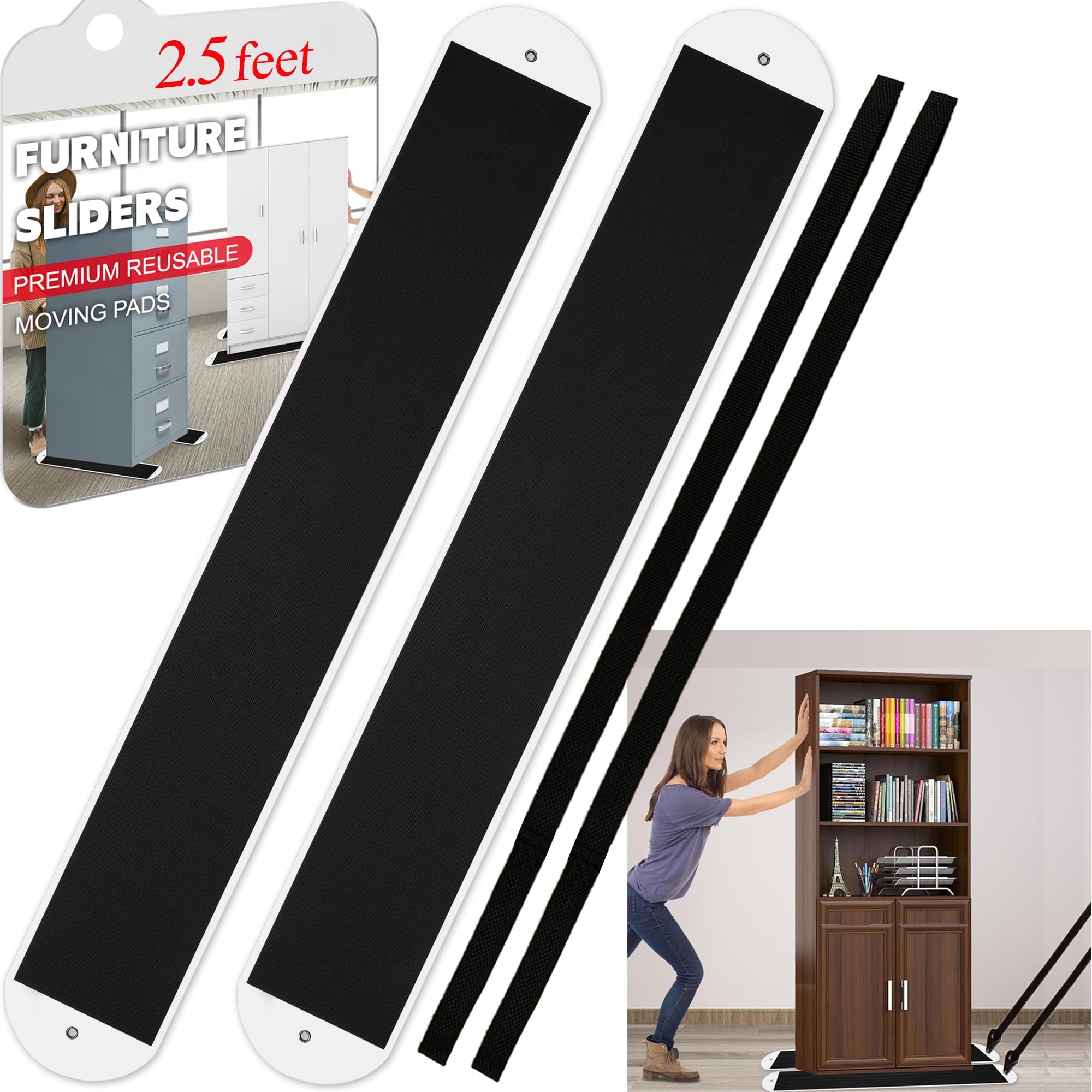 Amazon.com: Soaoo 4 Set Appliance Slider with Pull Strap Appliance ...