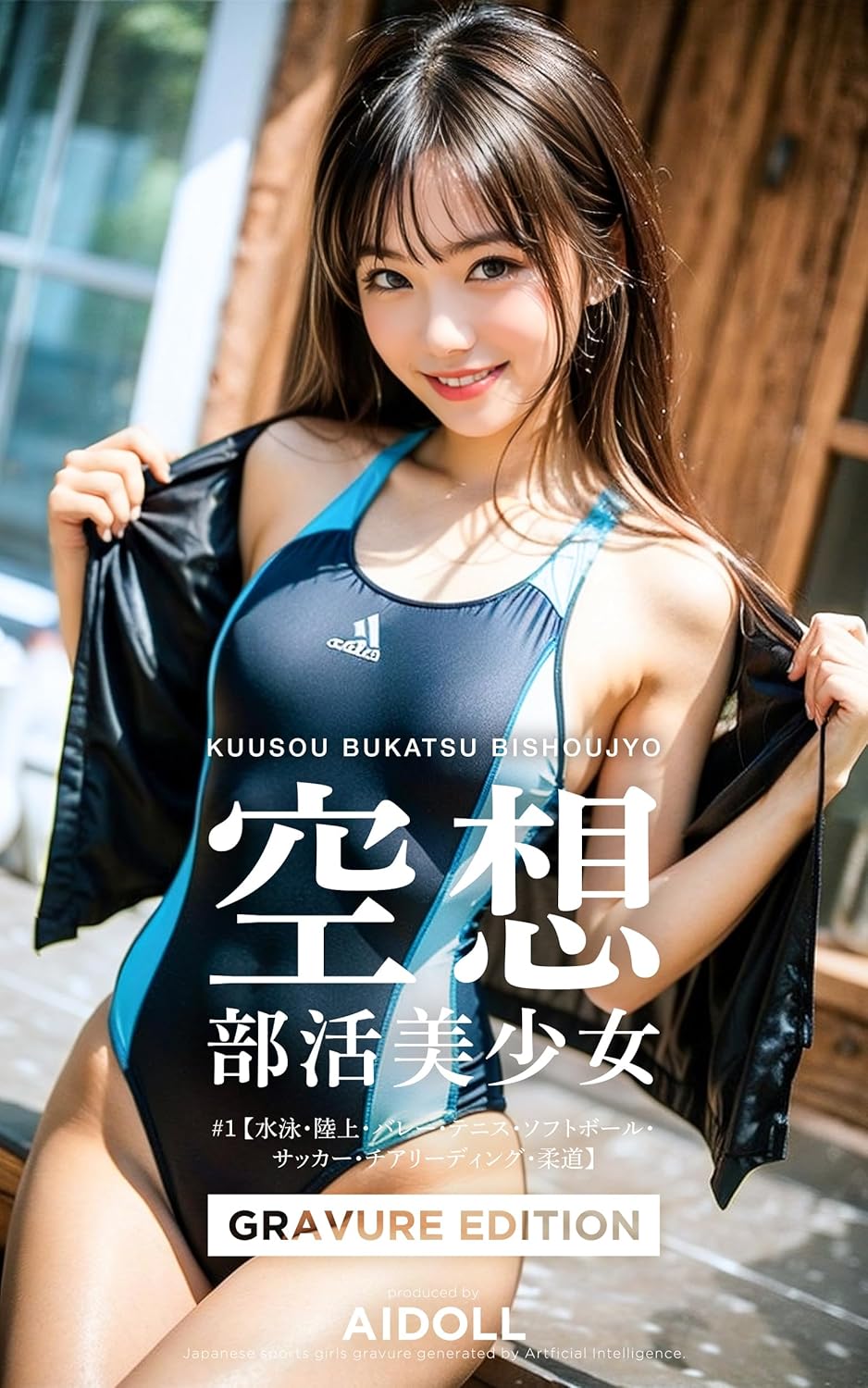 Amazon.co.jp: 空想部活美少女 #1 【水泳・陸上・バレー・テニス・ソフトボール・サッカー・チアリーディング・柔道】 GRAVURE EDITION AIDOLL (プレステージ ...