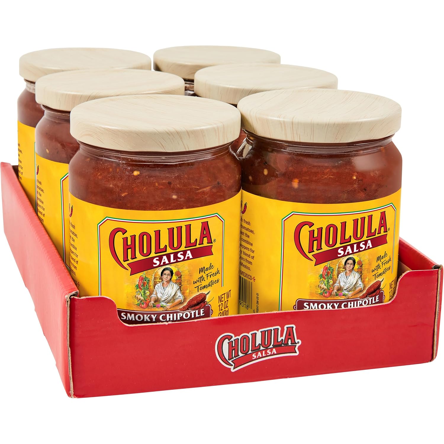 Amazon.com: Cholula Smoky Chipotle Salsa, 12 oz (Pack of 6)