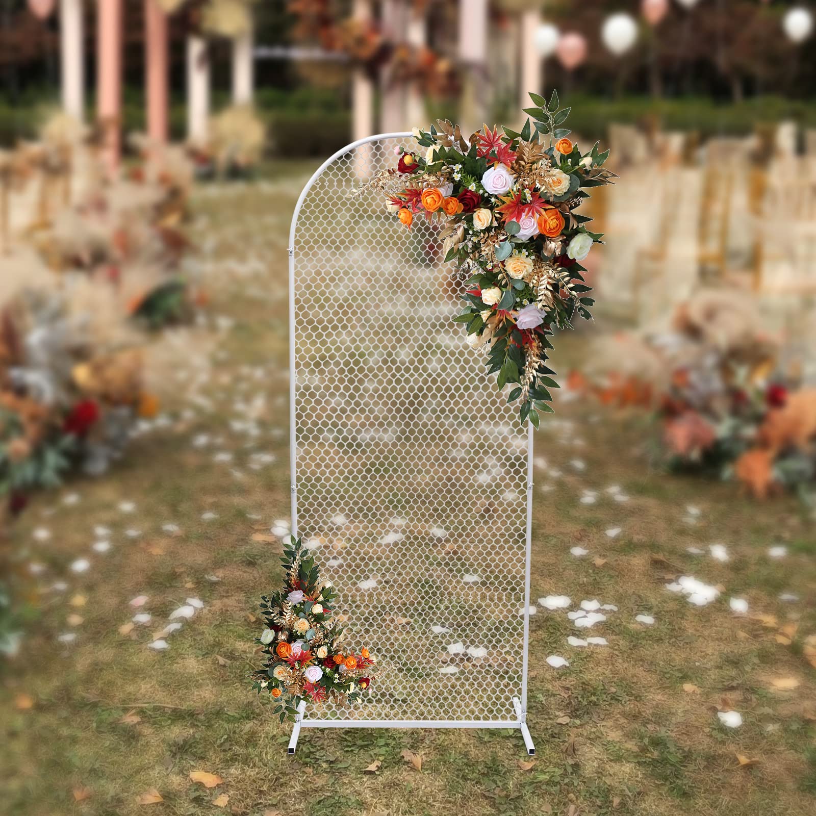 Wedding Arch With Deco Mesh