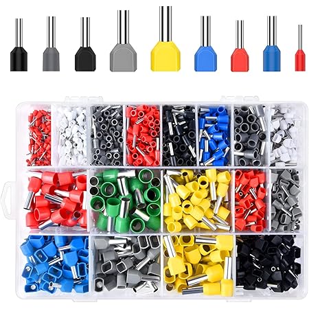 1200 Pièce Embouts de Câblage, Lytool Cosse à Sertir 0.3-16mm², Embouts ...