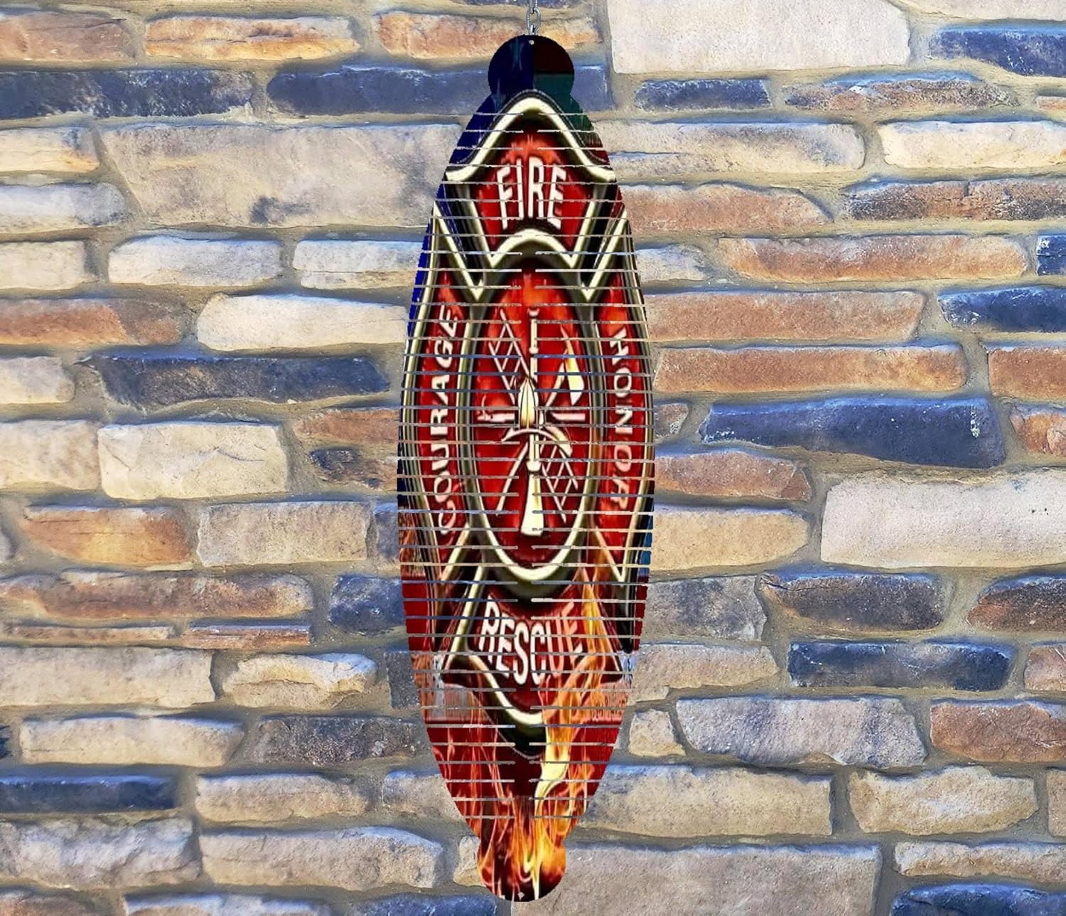 Amazon.com: Tromic 16 Inch Helix Fire Department Maltese Cross Wind ...