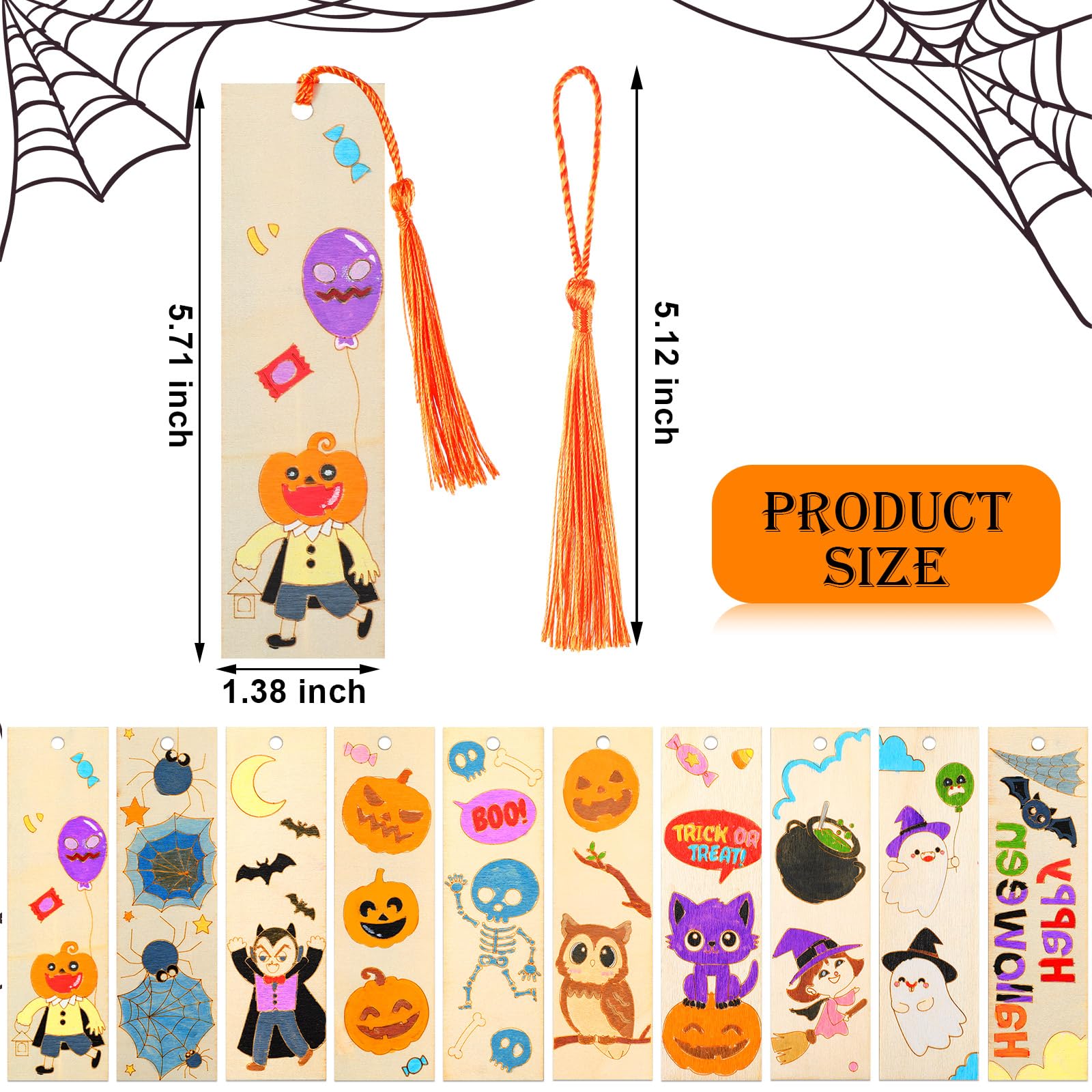 Summer Bookmarks Halloween Coloring Bookmarks For Kids, Halloween ...