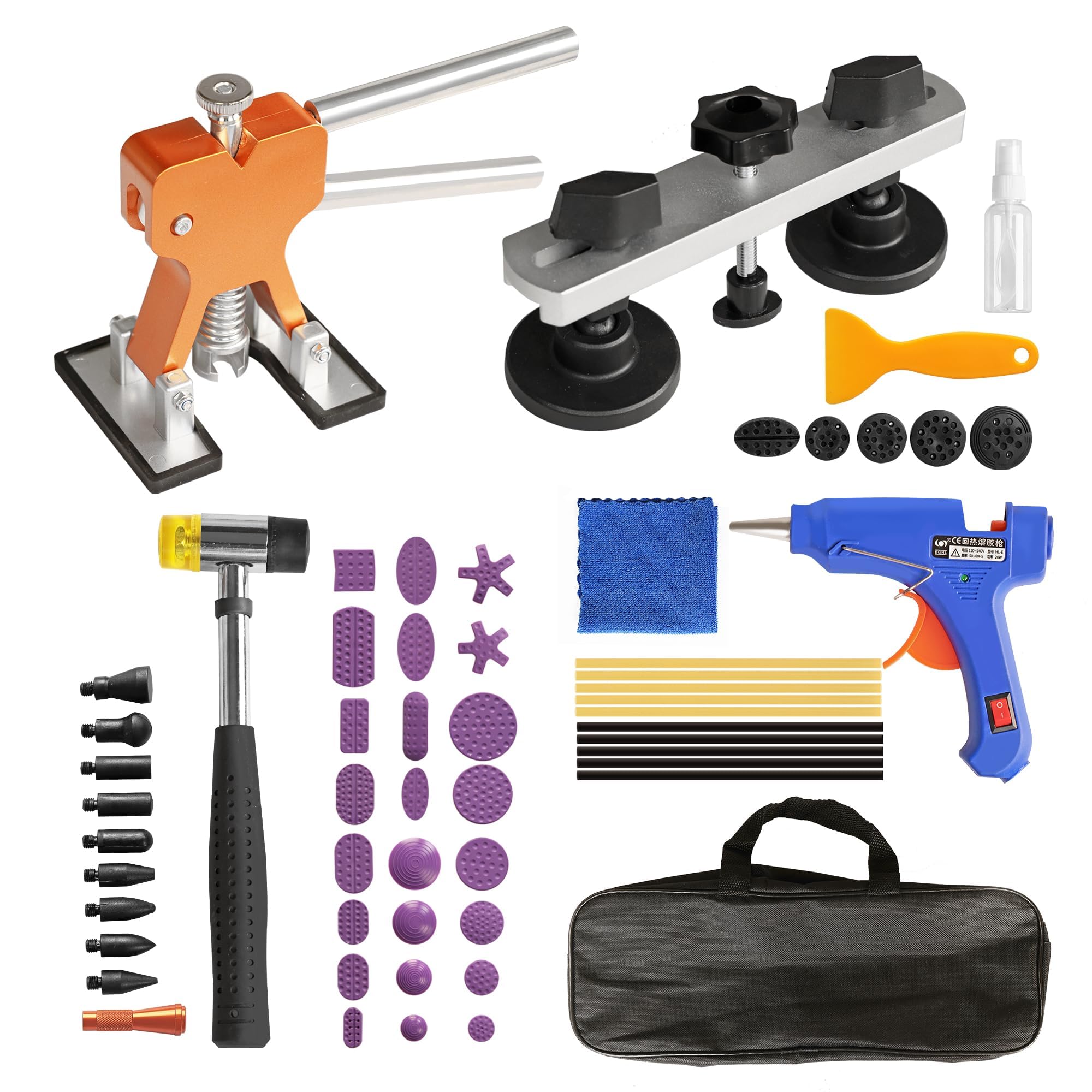 Snapklik.com : Torin ATRWH056B-1 Dent Removal Kit 56 PCS,Paintless Dent ...
