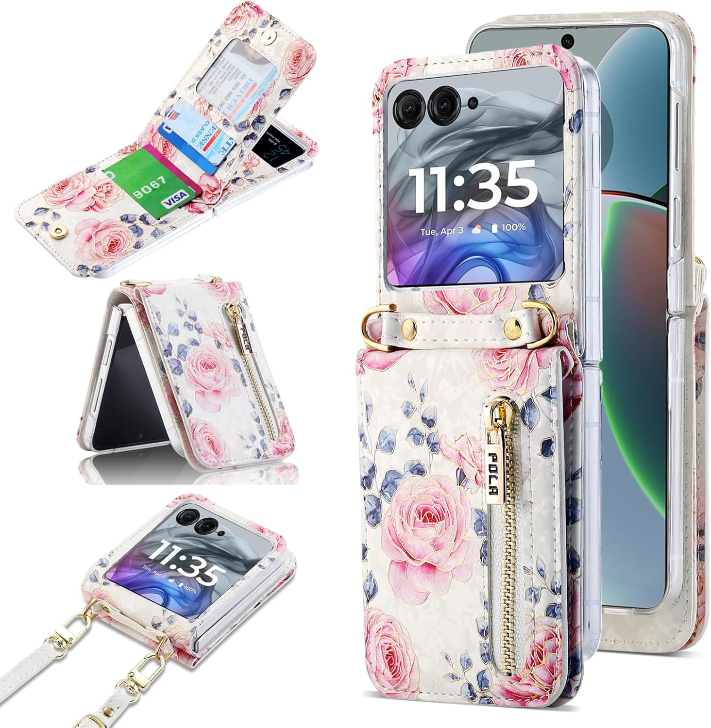 Amazon.com: YQODSZ for Motorola Razr 2024 Wallet Flip Case with ...